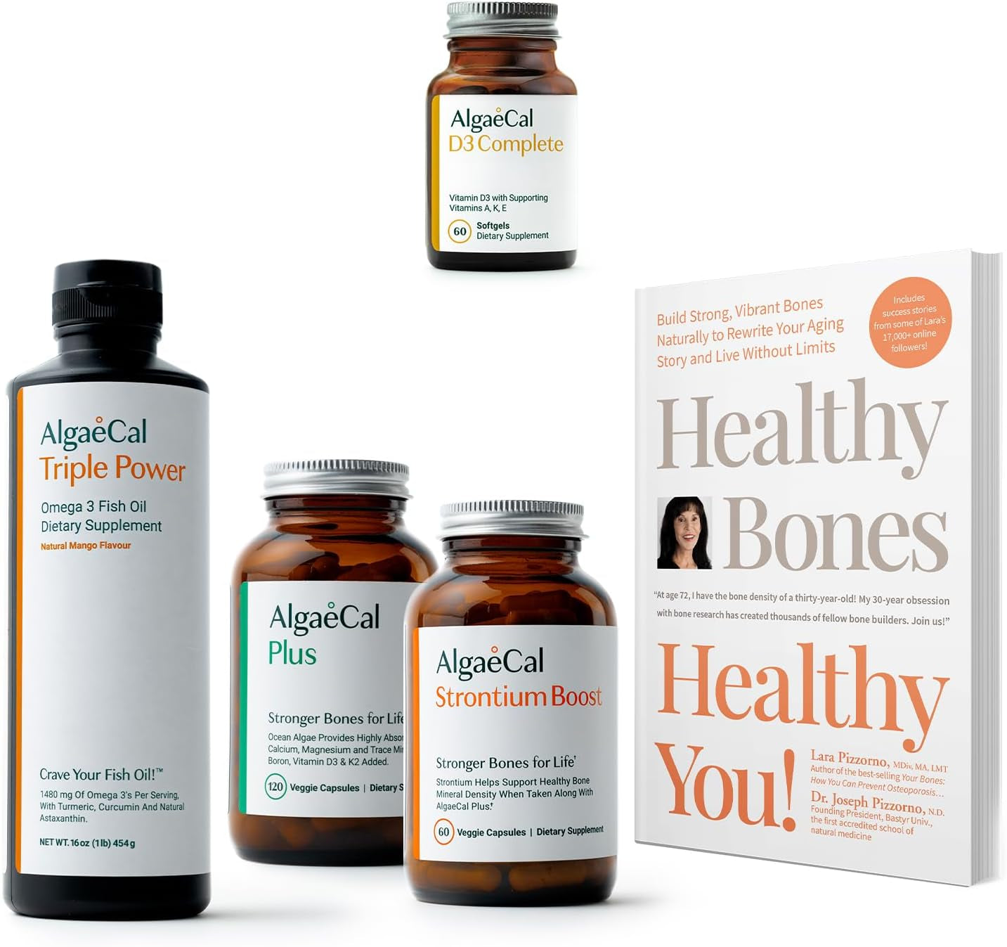 ALGAECAL Powerhouse Bundle - Vitamin D3 Complete (1000 IU) + K2, Vitam ...