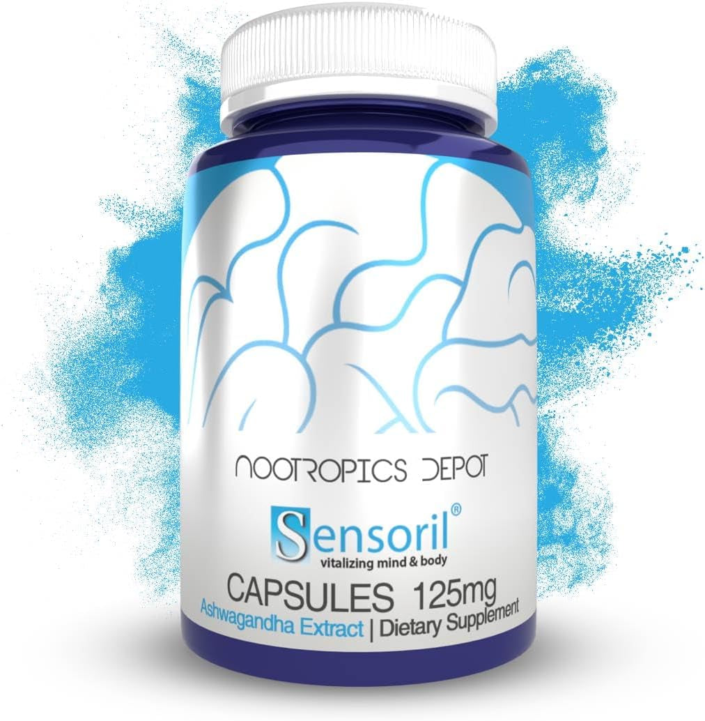 Nootropics Depot Sensoril Ashwagandha Capsules | 125Mg | 90 Count | Ay ...