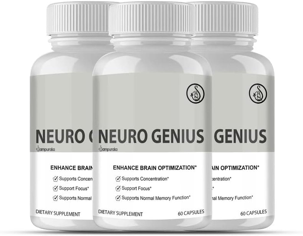 Neuro Genius Advanced Cognitive Support Supplement to Uplock Brain Pot ...