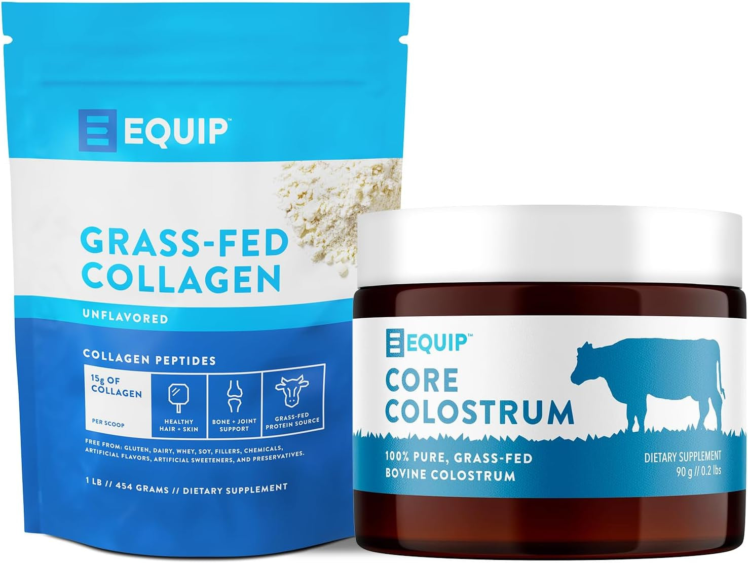Equip Foods Collagen Powder Unflavored & Core Colostrum Powder – SuppsWorld