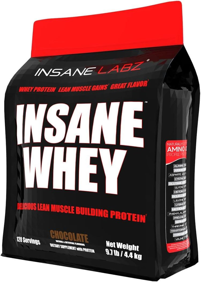 Insane Labz Insane Whey,100% Muscle Building Whey Protein, BCAA Amino ...