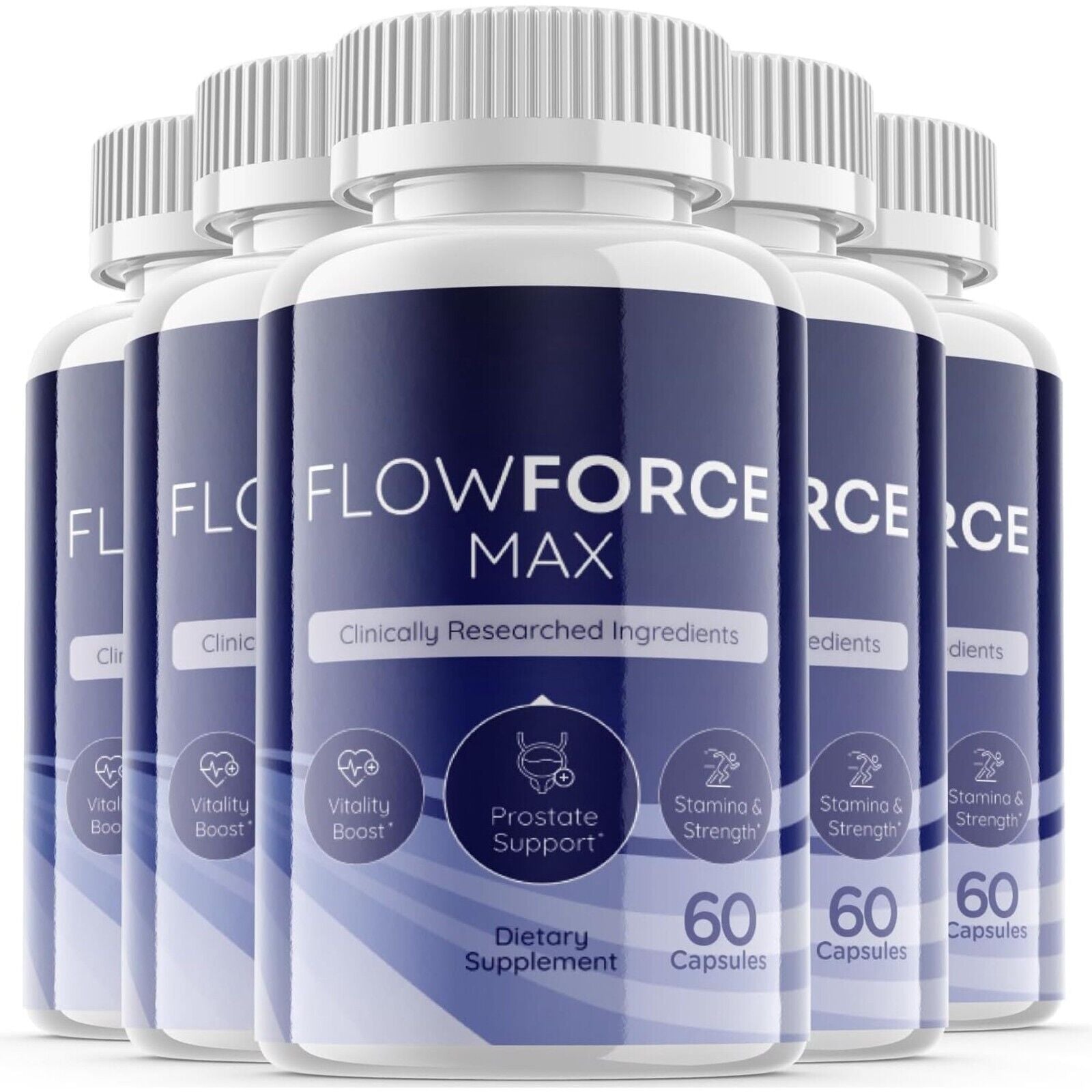 Flowforce Max - Vegan, Male Vitality Supplement Pills , Capsules (5 Pa ...