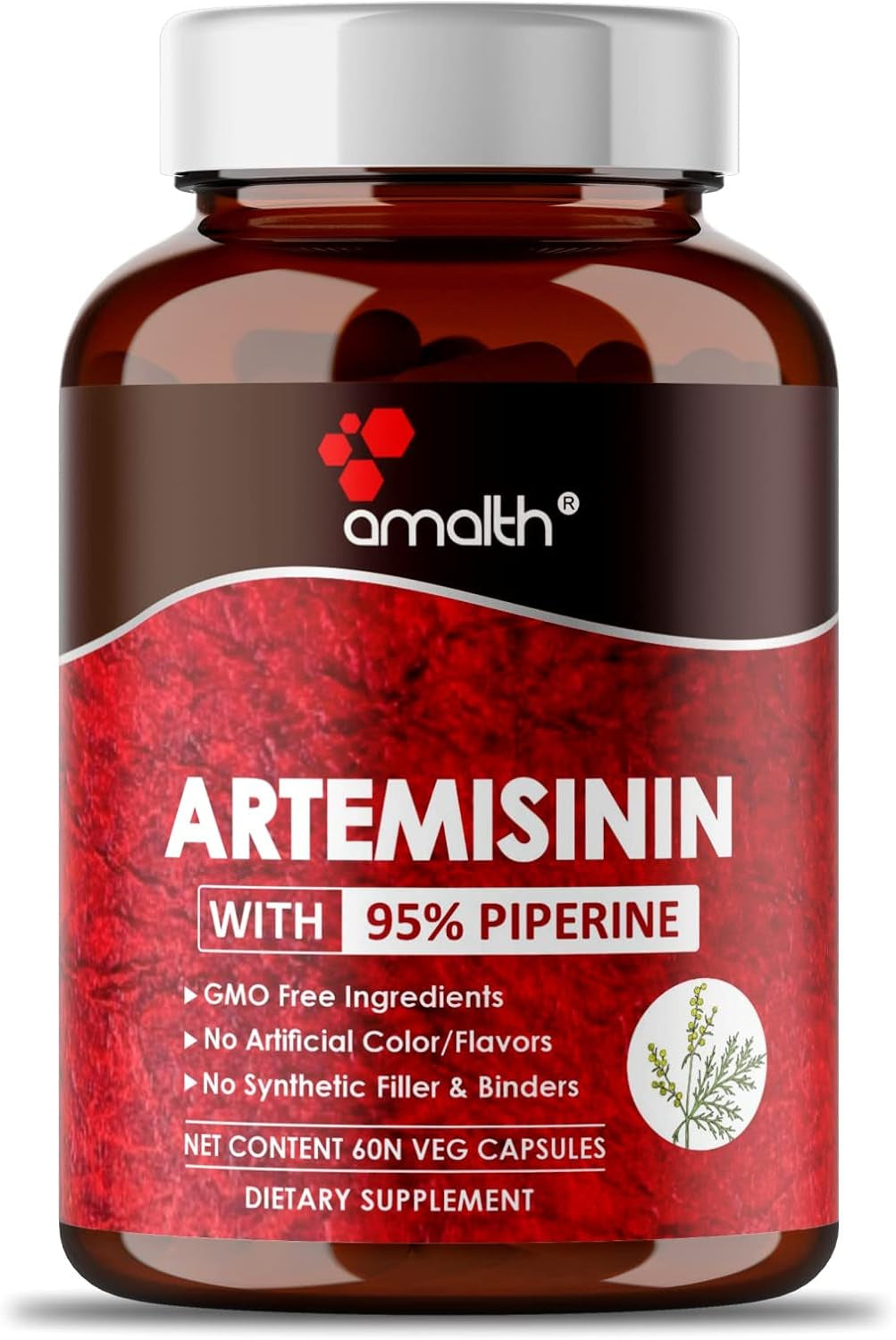 Artemisinin 205 Mg- Artemisia Annua- Sweet Wormwood Extract 60 Capsule ...