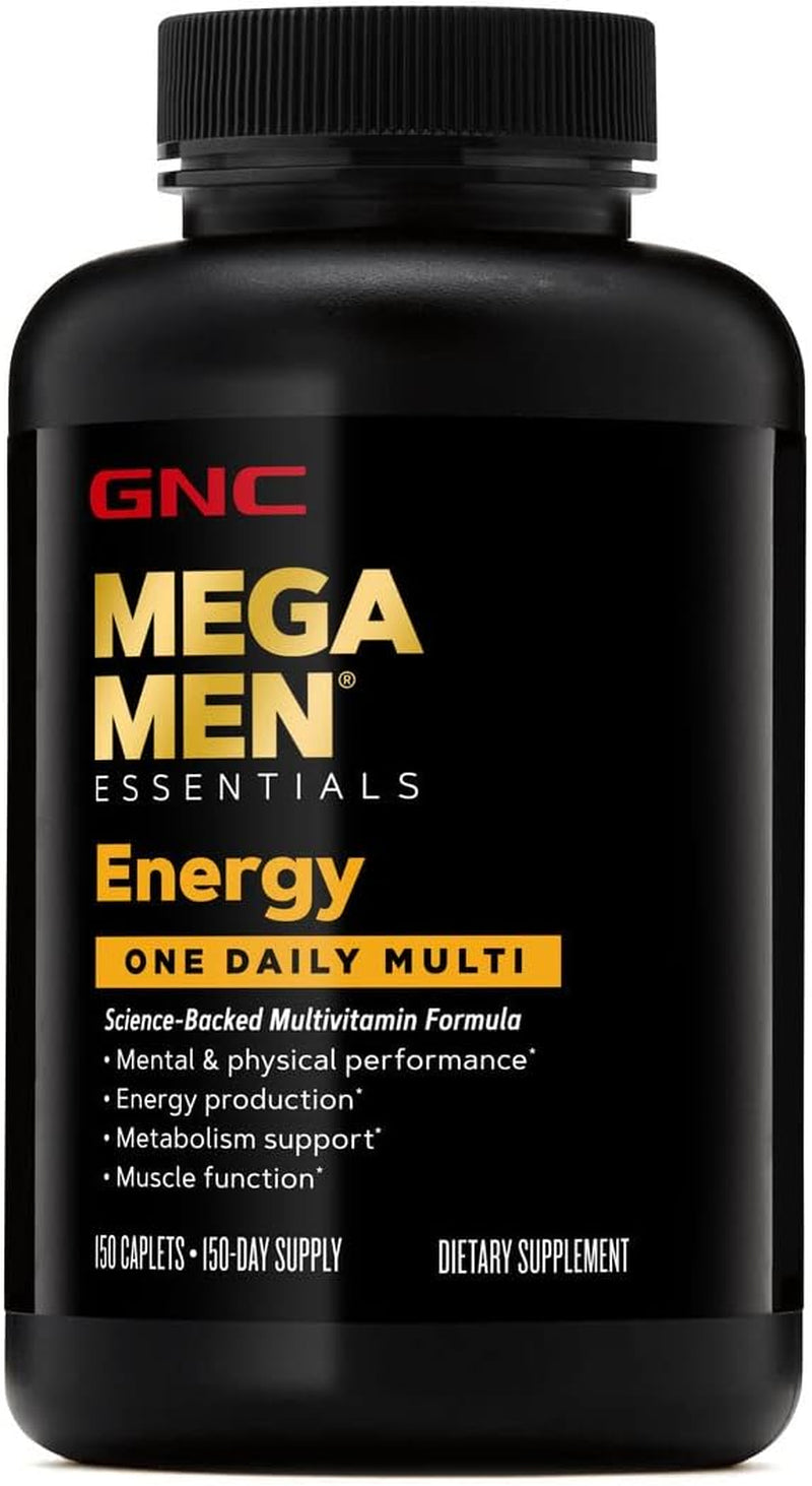 GNC Mega Men Essentials Energy One Daily Multivitamin | Increased Ener ...