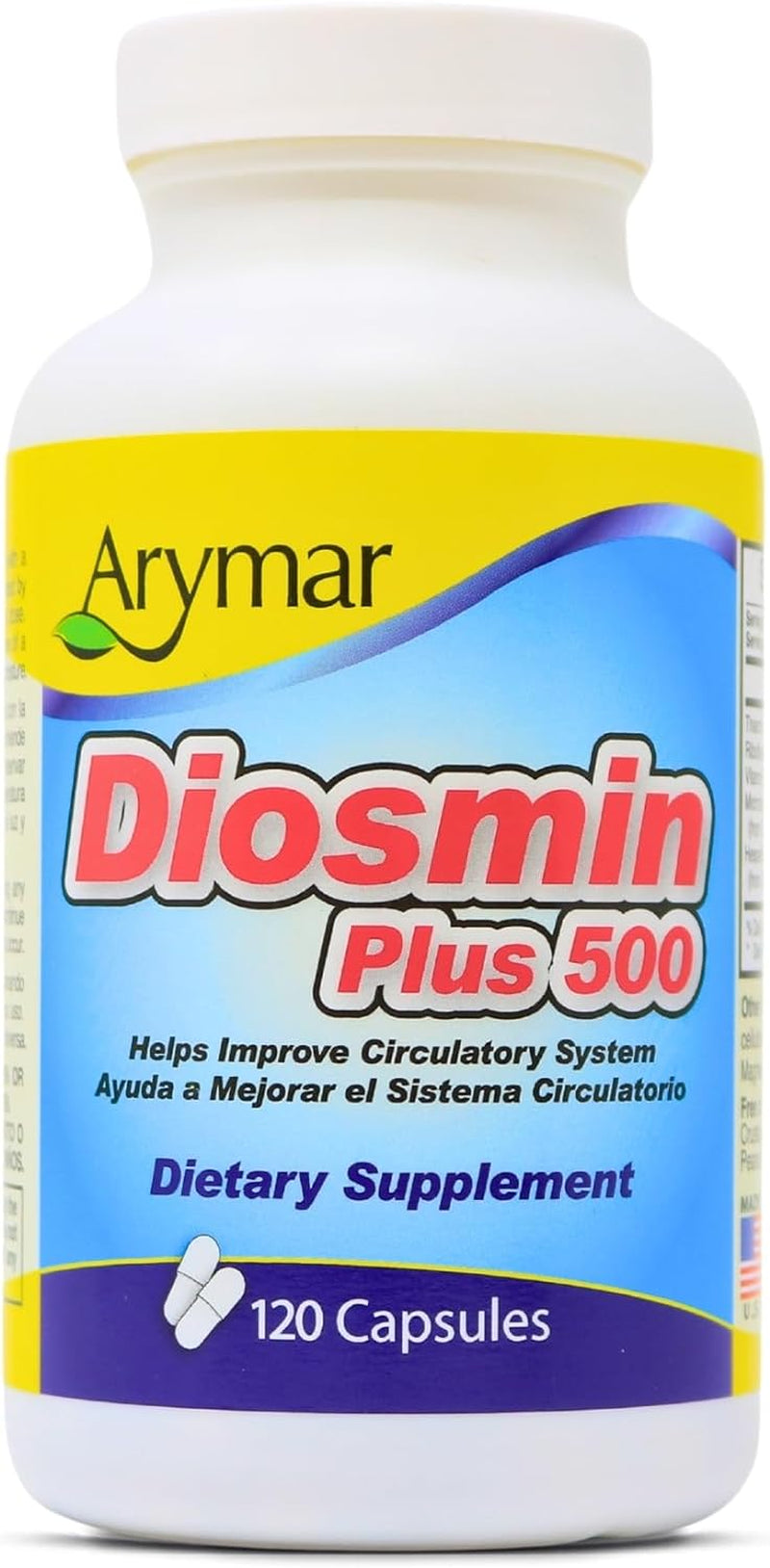 Diosmin plus 500 - Circulatory System Support Supplement, 500Mg, 120 C ...
