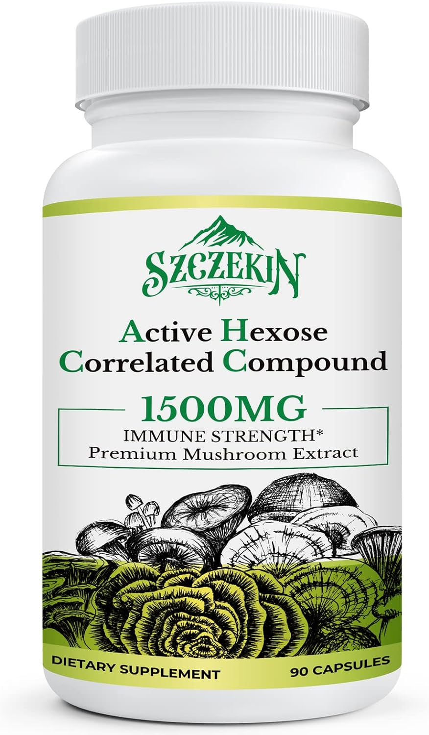 Active Hexose Correlated Compound 1500 Mg Supplement, Natural 8 Mushro ...