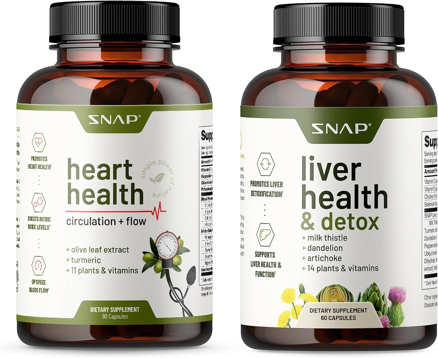 Snap Supplements Heart and Liver Health Capsules – SuppsWorld
