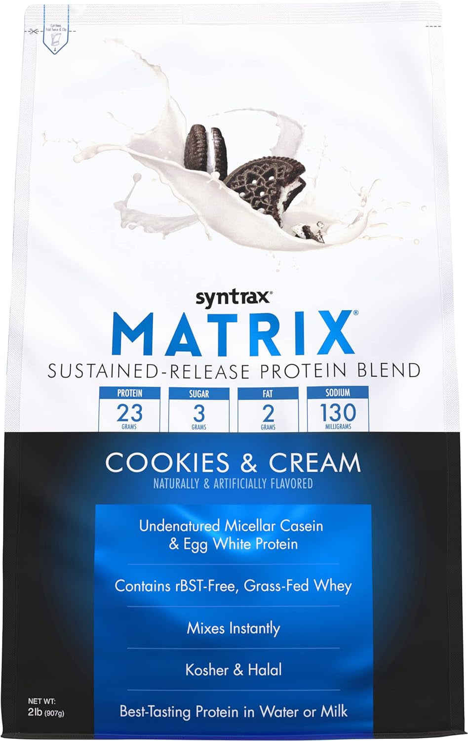 Syntrax Nutrition Matrix Protein Powder, Sustained-Release Protein Ble ...