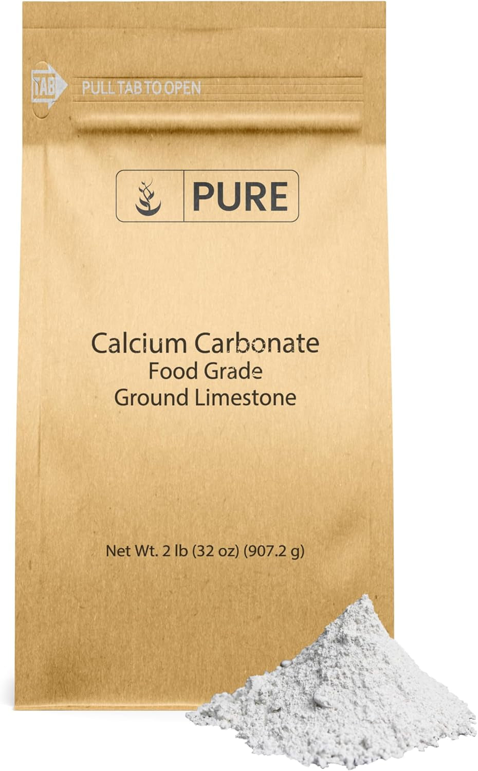 Pure Original Ingredients Calcium Carbonate (2 Lb) Dietary Supplement ...