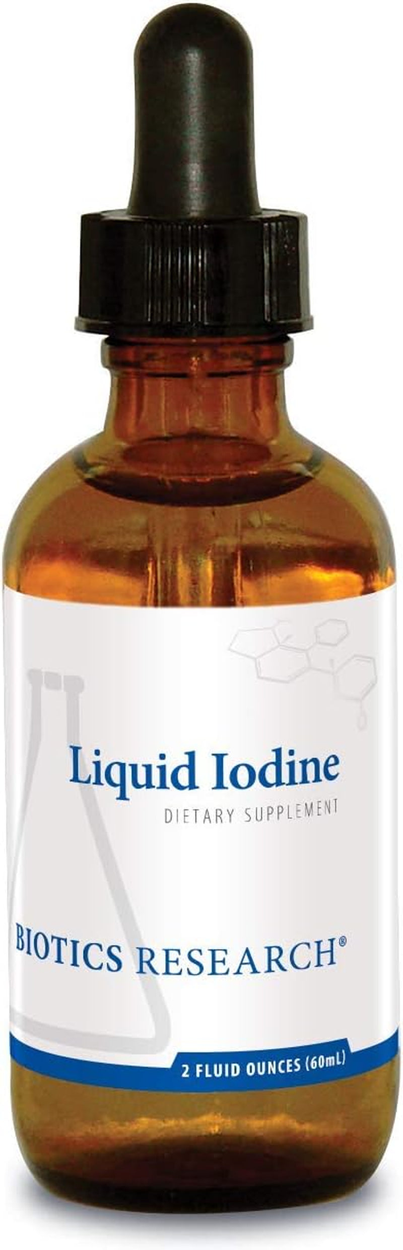 Liquid Iodine– Liquid Formula, Iodine 75Mcg/Drop, Thyroid Health, Ener ...