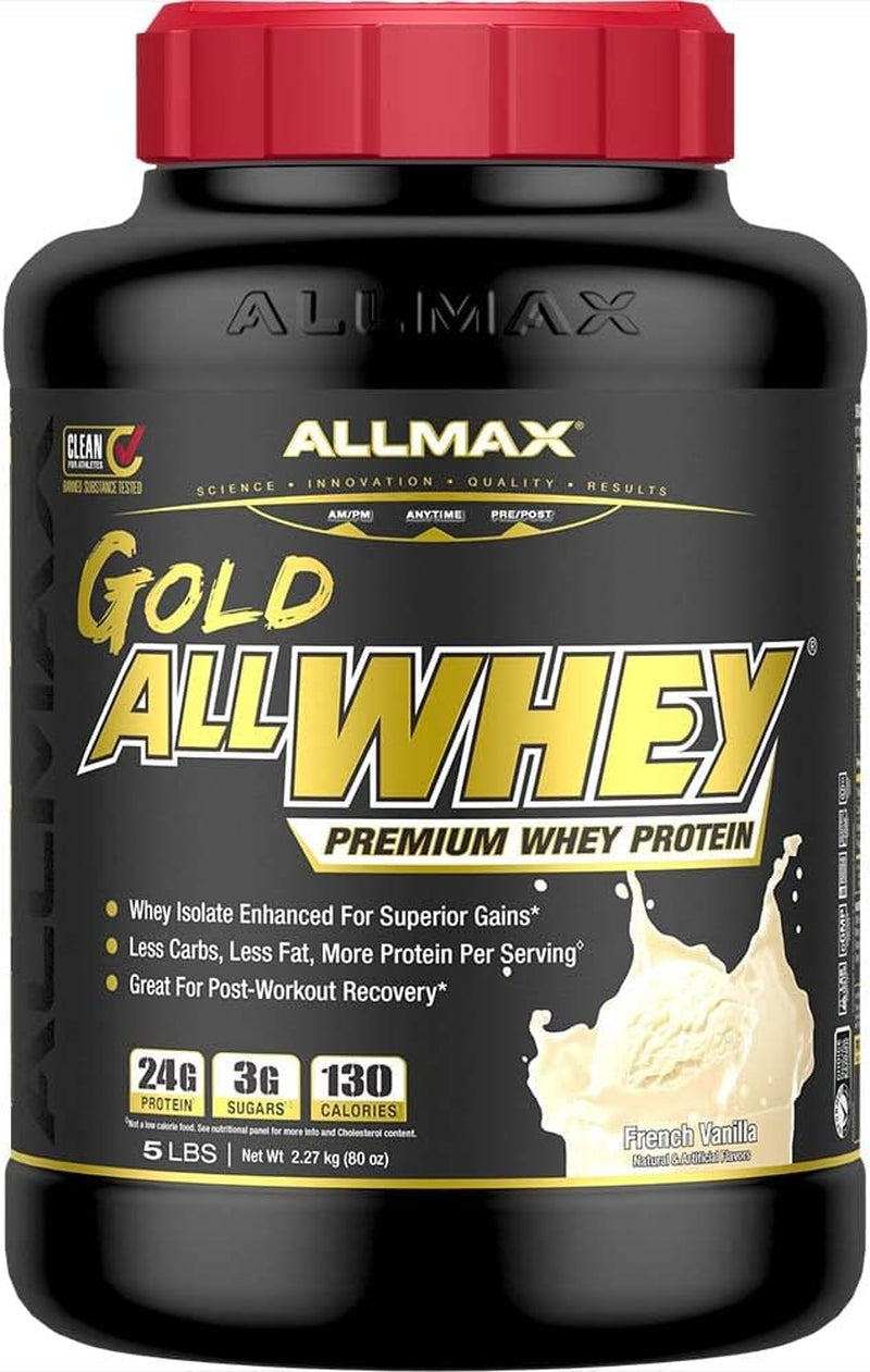 ALLMAX Nutrition ALLWHEY 3 Stage Whey Protein Matrix Vanilla - 5 Lbs ...