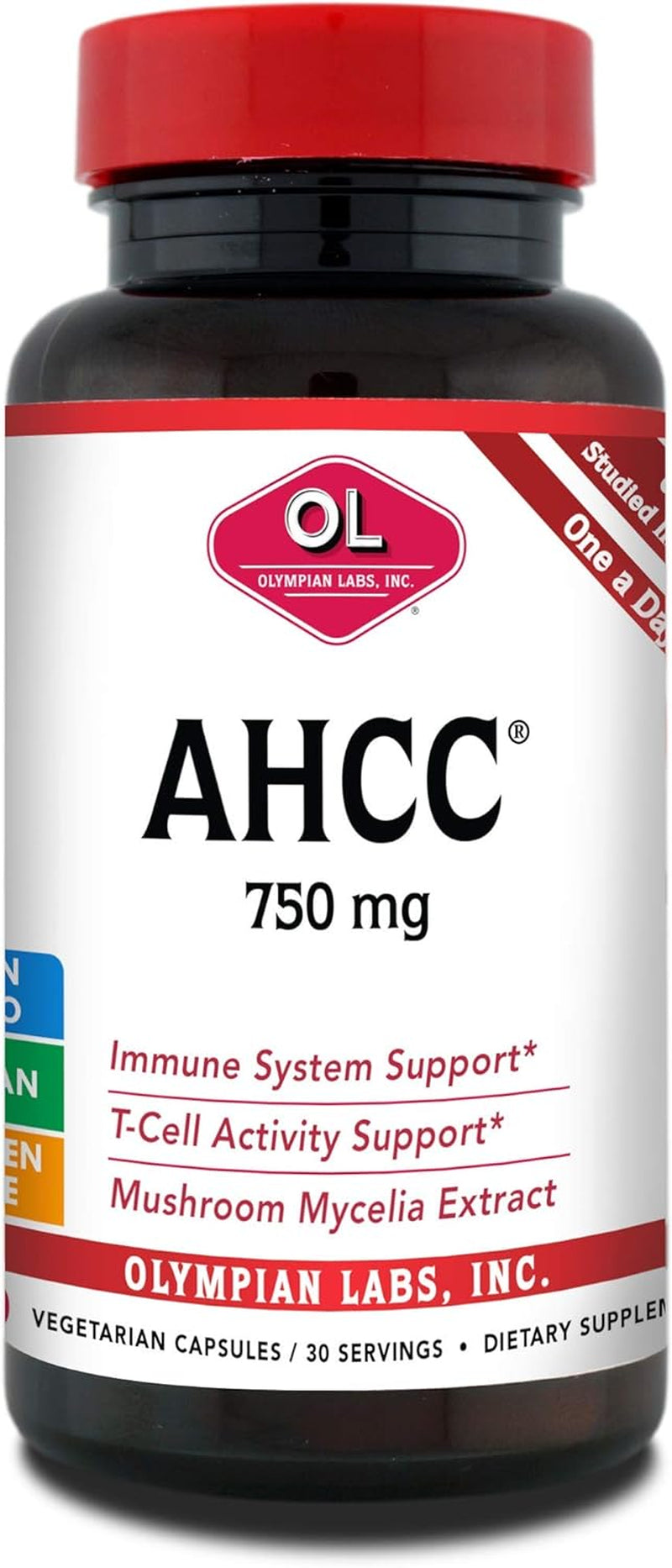 Olympian Labs Premium AHCC Supplement 750Mg of AHCC per Capsule – Supp ...