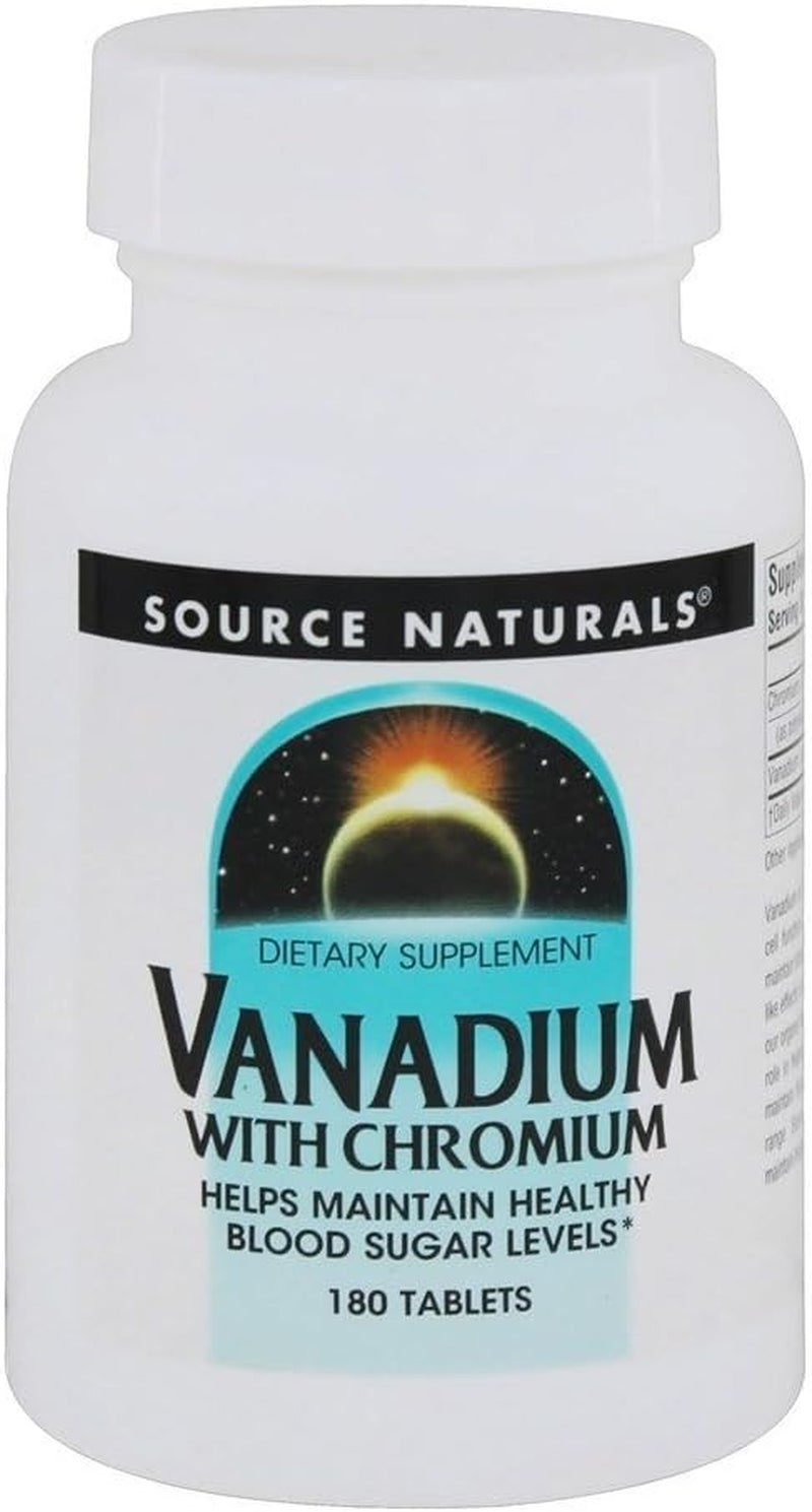 Source Naturals, Vanadium with Chromium 200 Mcg 180 Tablets – My Store