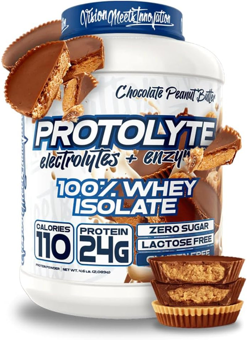 VMI Sports Protolyte Whey Isolate Protein Powder, Chocolate Peanut But ...