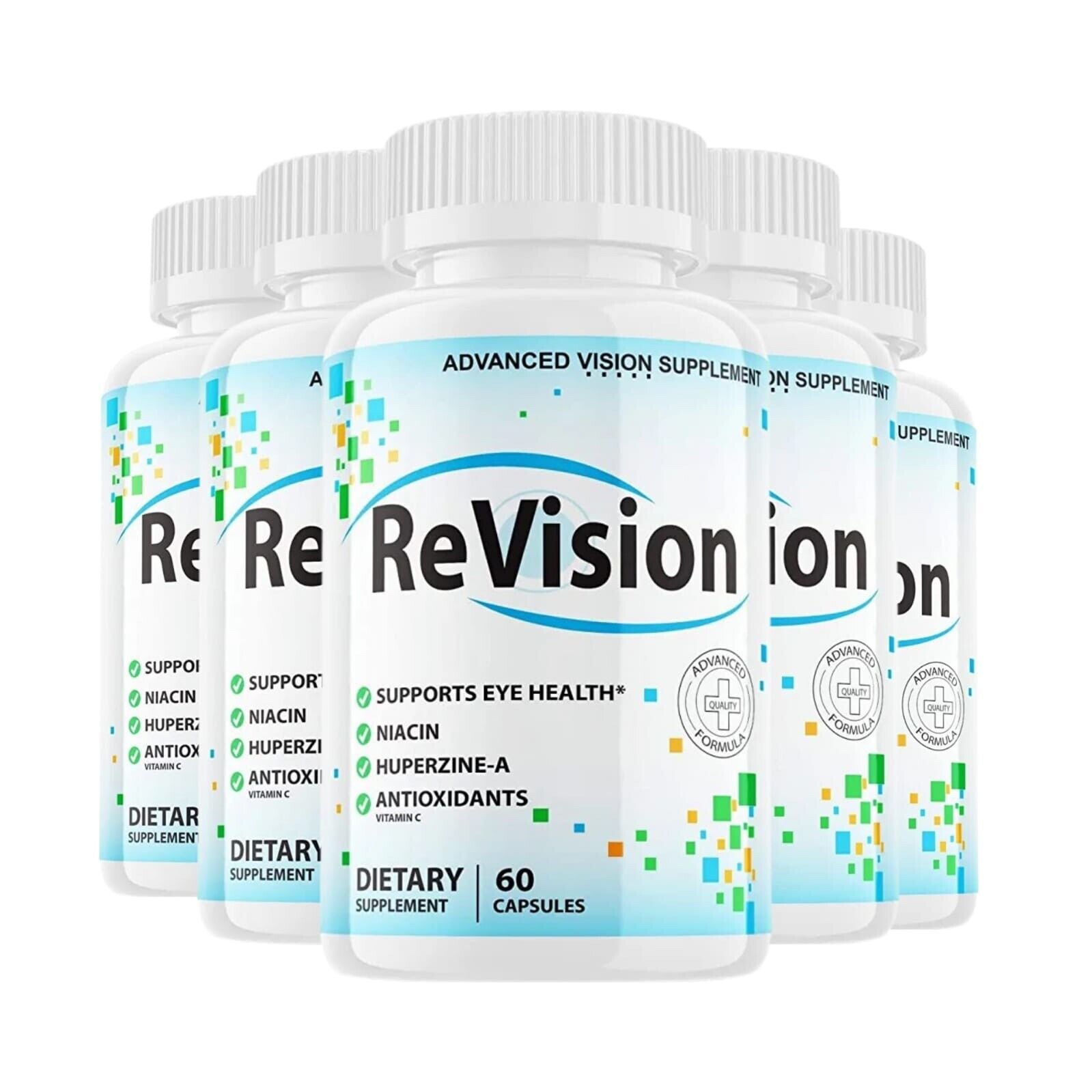 5-Pack Revision Eye Advanced Eye Supplement, Supports Eye Health- 300 ...