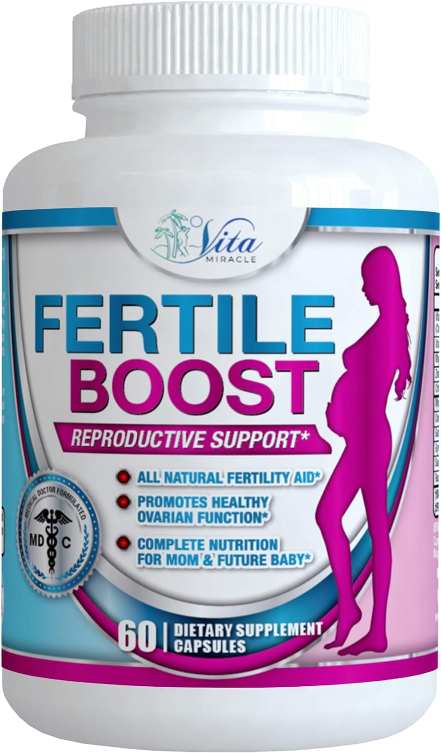 Fertility Supplements for Women PCOS Pills to Get Pregnant Fast Aid Ov ...