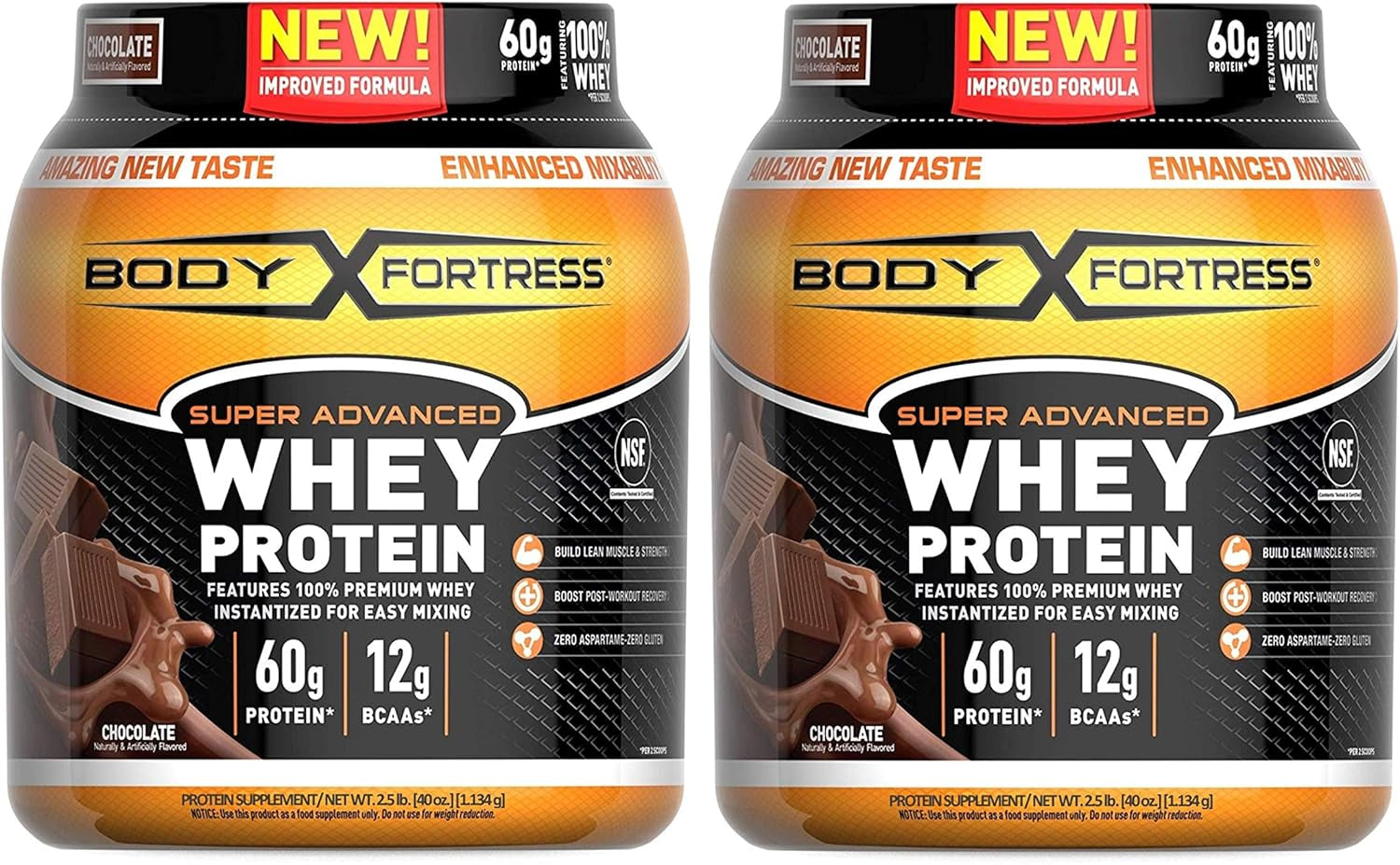Body Fortress Super Advanced Whey Protein Powder, Gluten Free, Chocola ...