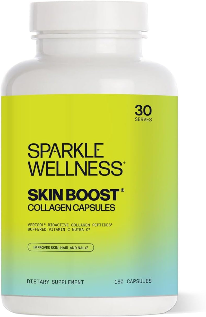 Collagen Capsules - Sparkle Skin Boost Collagen Capsules (180 Pills) 3 ...