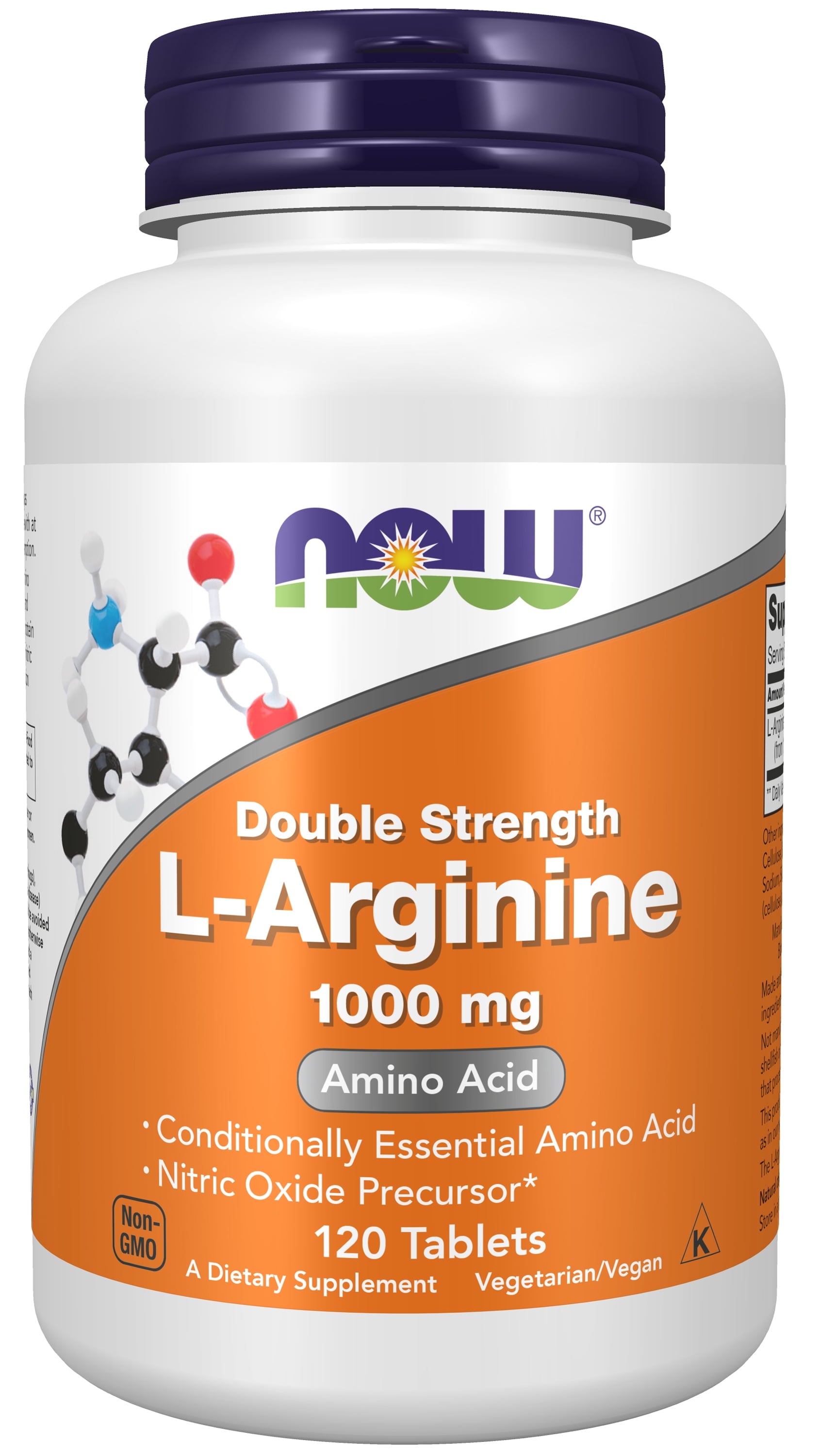 Supplements, L-Arginine 1,000 Mg, Nitric Oxide Precursor*, Amino Acid ...
