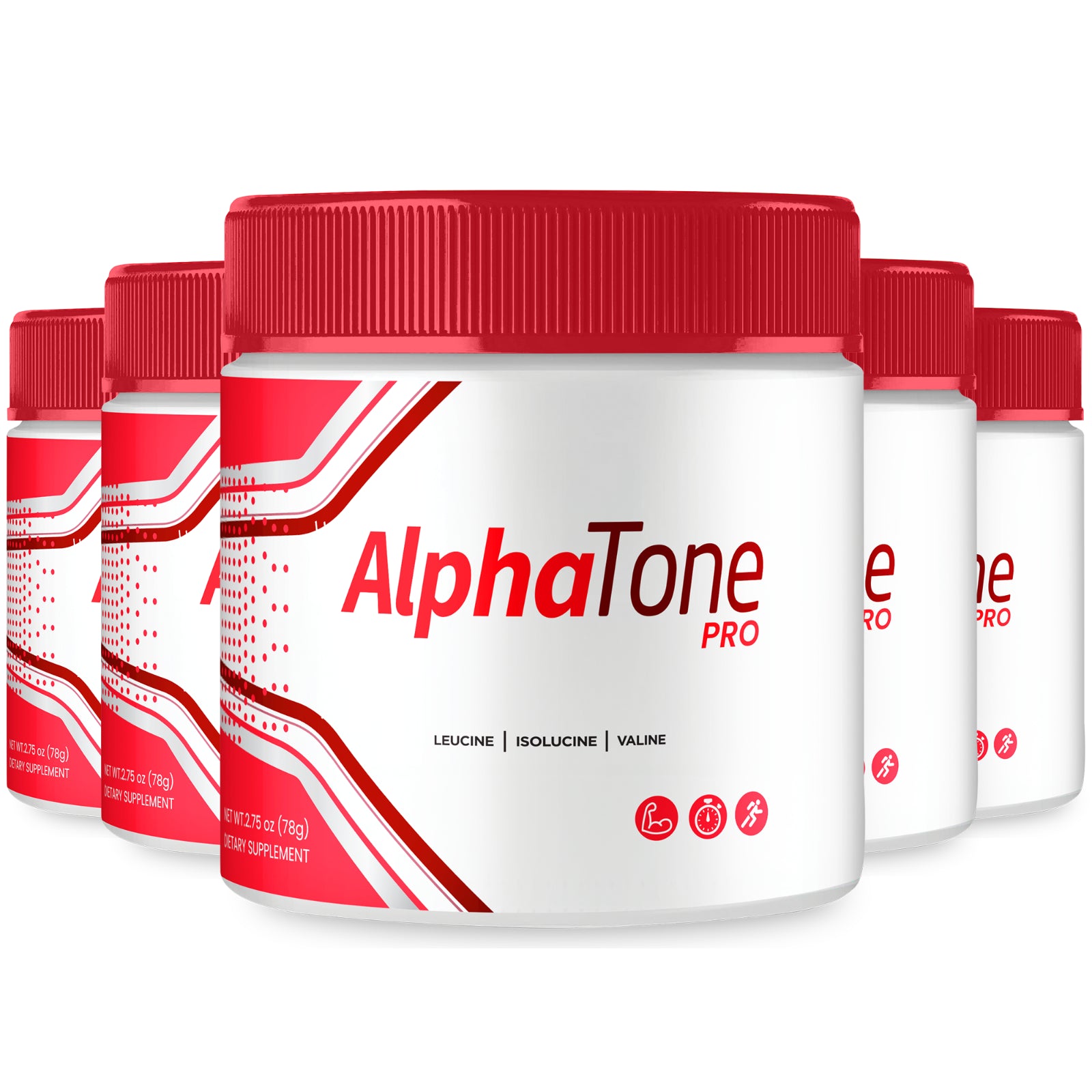 (5 Pack) Alpha Tone Pro BCAA Powder Advanced Formula Energy Support Su ...