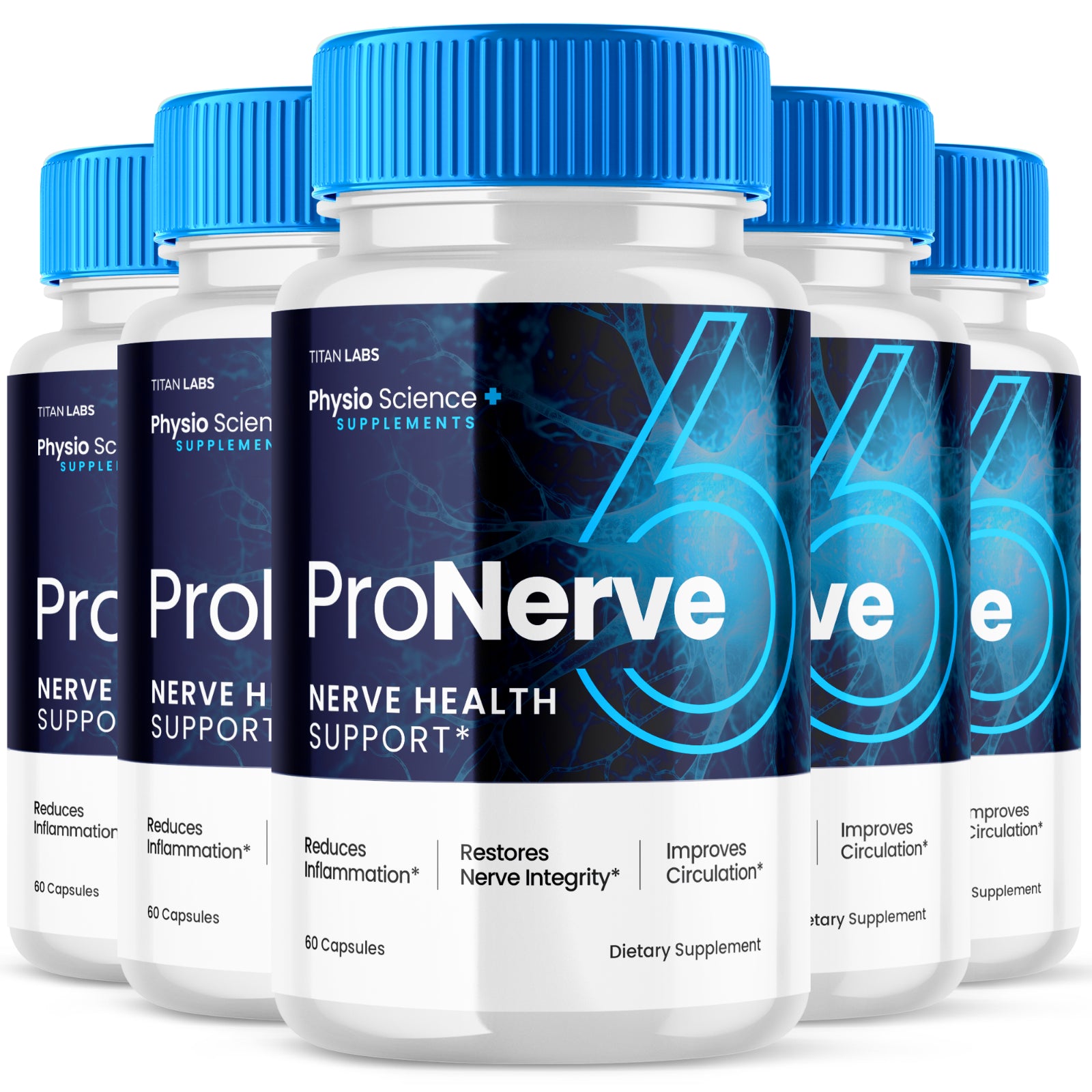 (5 Pack) Pro Nerve 6 Nootropic, Pronerve 6 Memory Brain Booster (300 C ...
