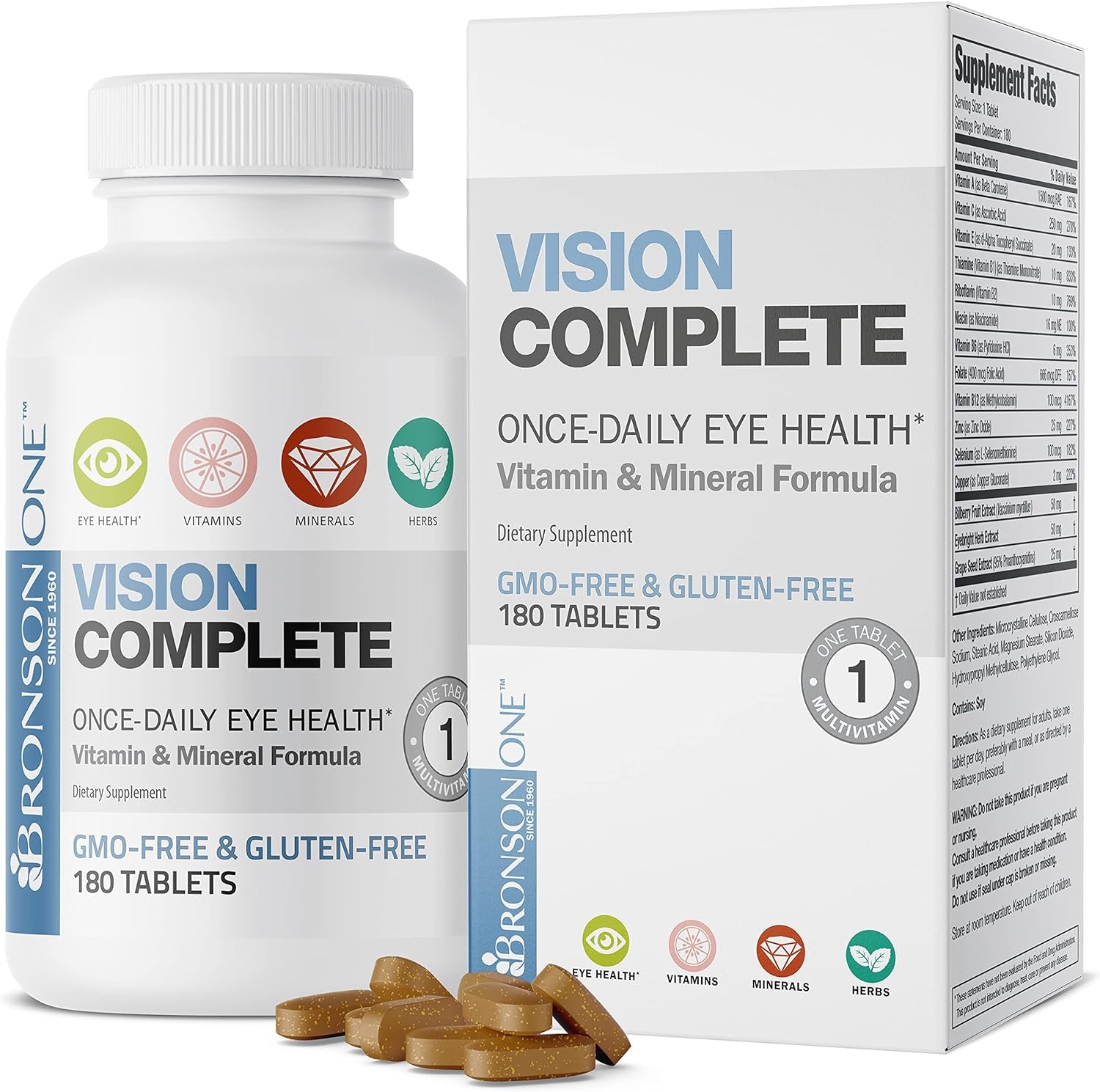 ONE Daily Vision Complete Eye Health Support Multivitamin Multimineral ...