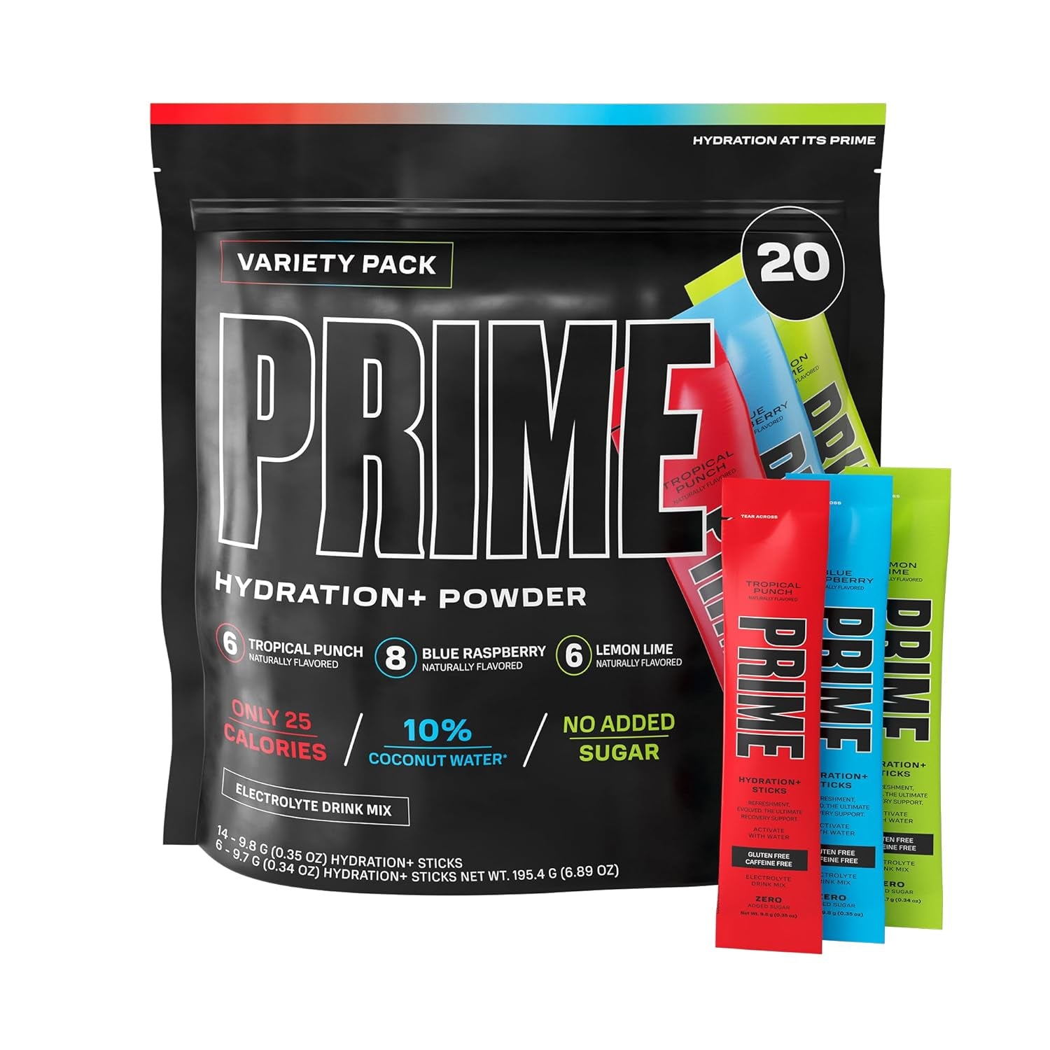 PRIME HYDRATION+ Sticks VARIETY PACK | Hydration Powder Single Serve S ...