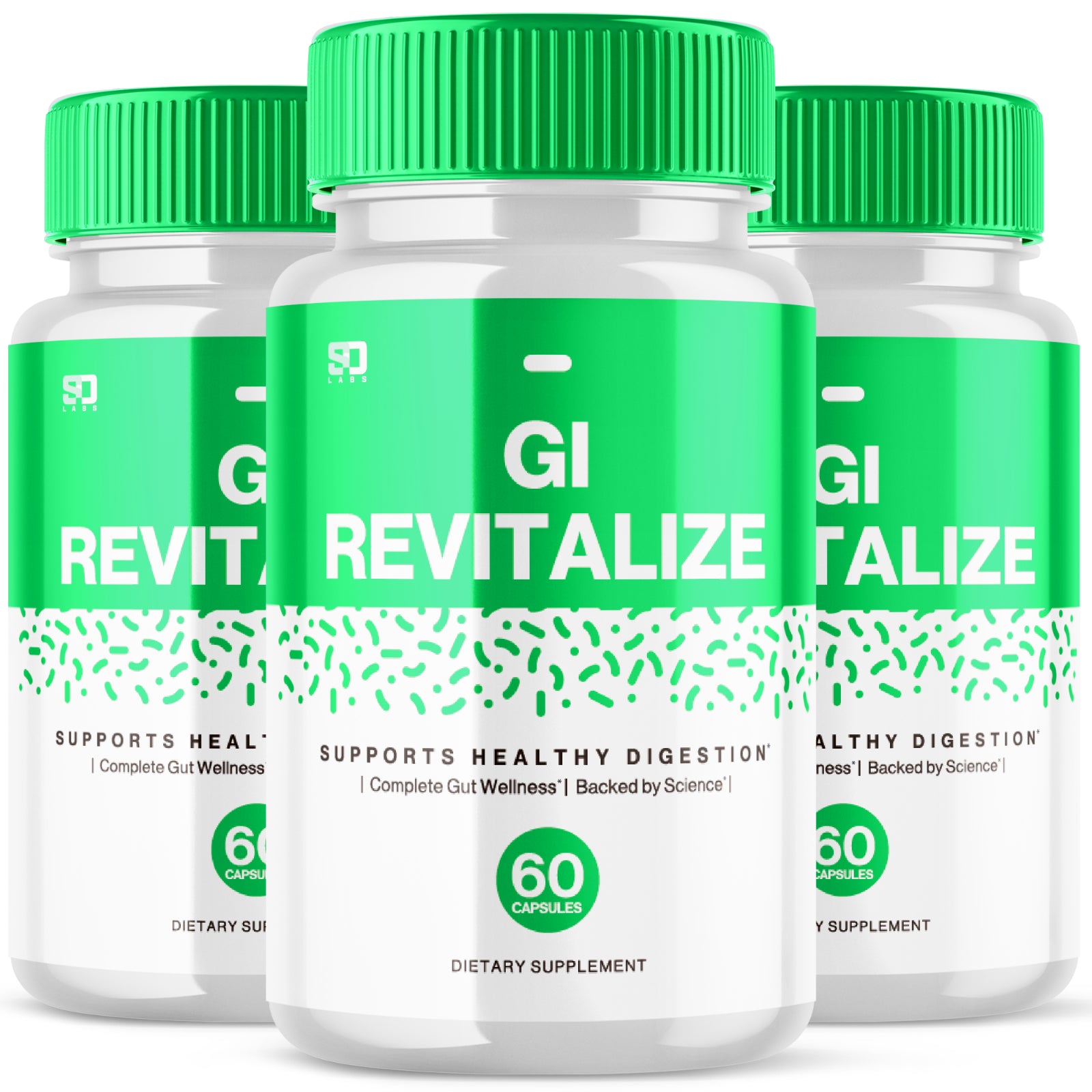 (3 Pack) GI Revitalize Capsules, GI Revitalize Digestion Support (180 ...