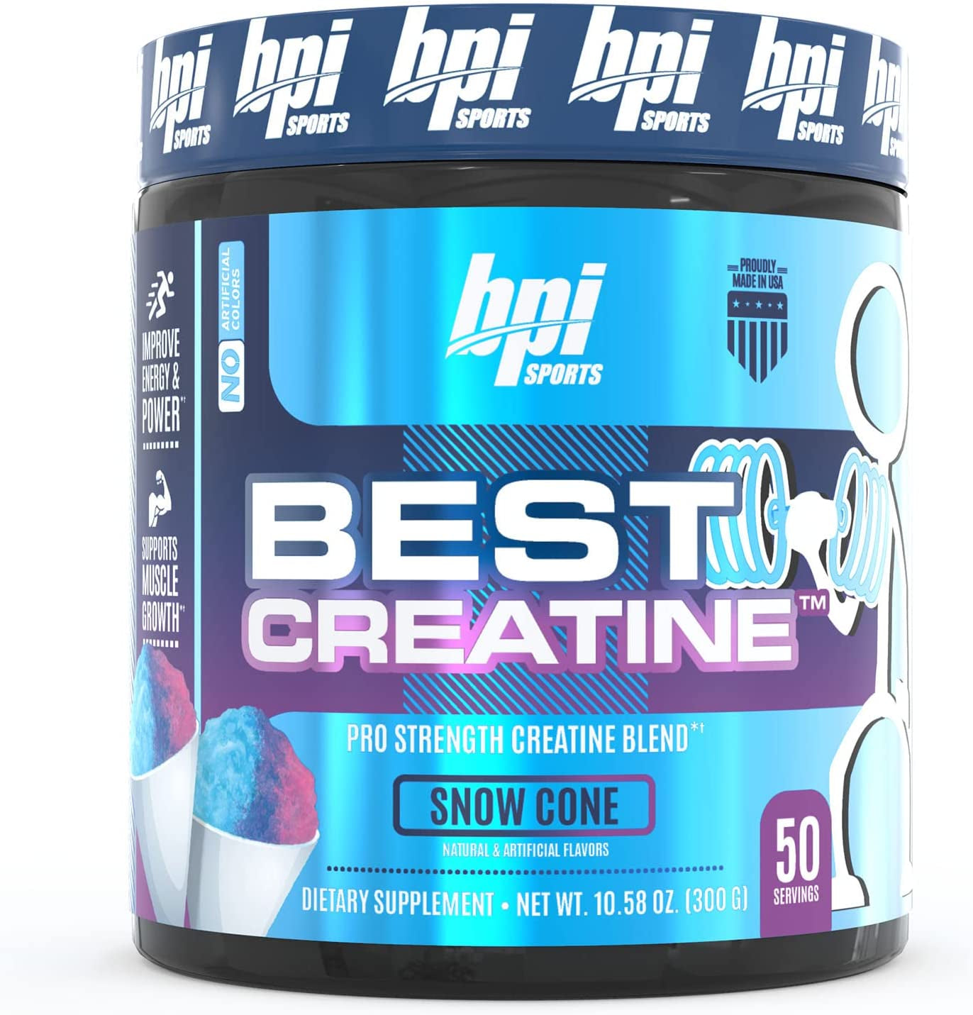 BPI Sports Best Creatine - Creatine Monohydrate, Himalayan Salt - Stre ...