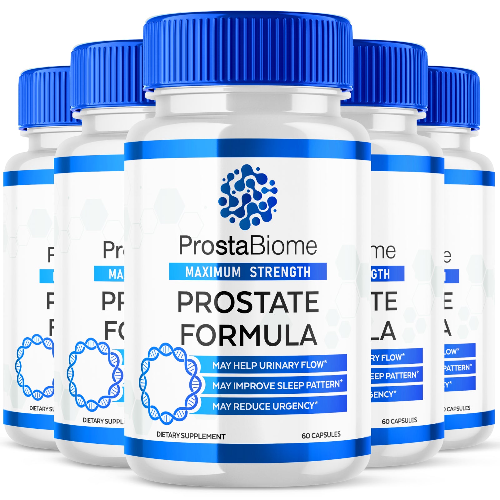 (5 Pack) Prostabiome Maximum Strength Prostate Formula Pills (300 Caps ...