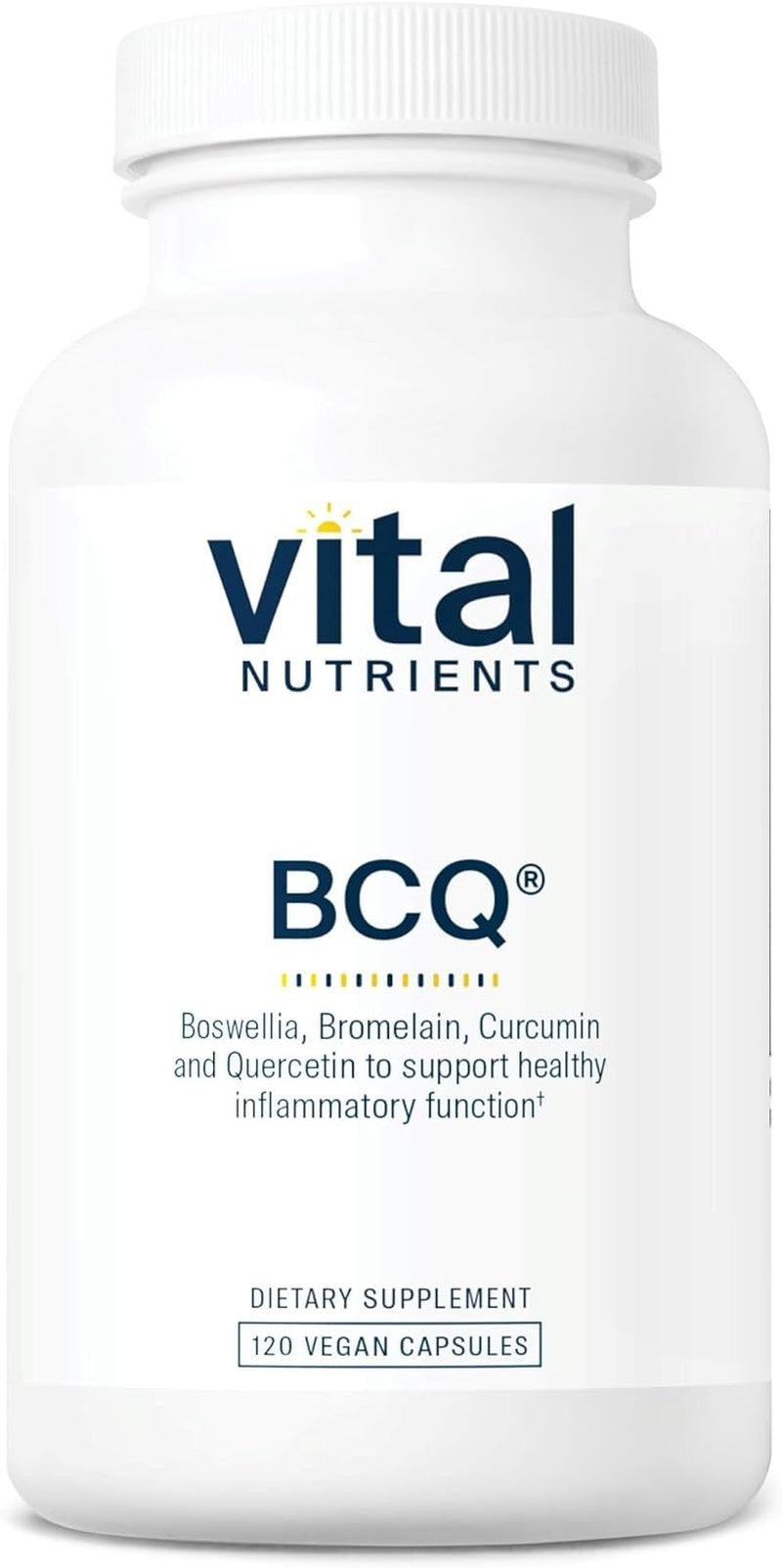 Vital Nutrients BCQ | Vegan Boswellia, Bromelain, Curcumin & Quercetin ...