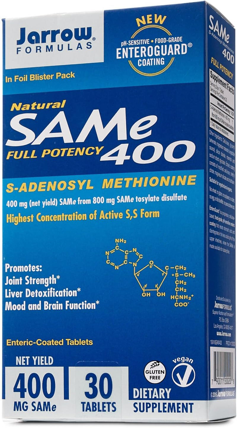 JARROW FORMULAS Sam-E 400 MG, 30 CT – My Store