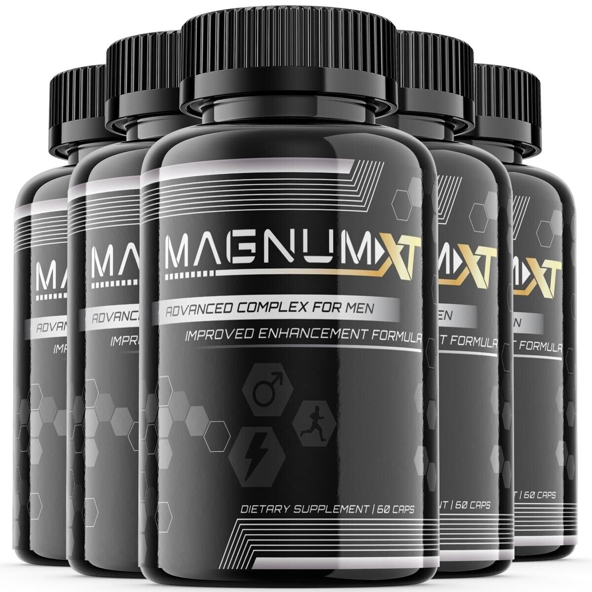 Magnum XT - Male Virility - 5 Bottles - 300 Capsules – SuppsWorld