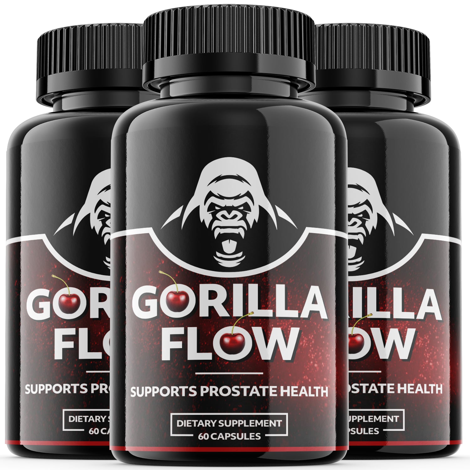 Gorilla Flow - Male Virility - 3 Bottles - 180 Capsules – SuppsWorld
