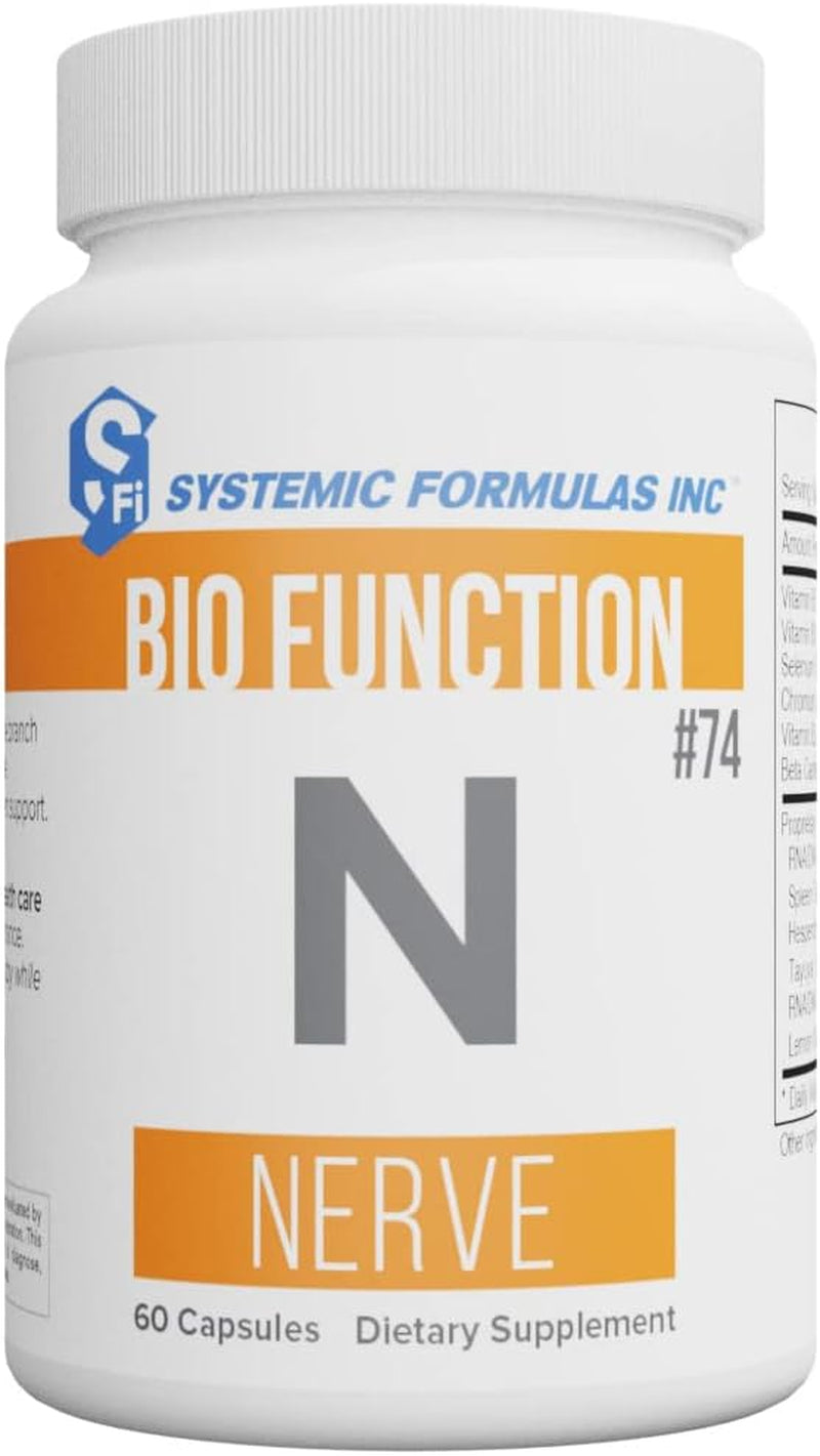 Systemic Formulas Nerve - 60 Capsules Bio Function #74. Nervous System ...