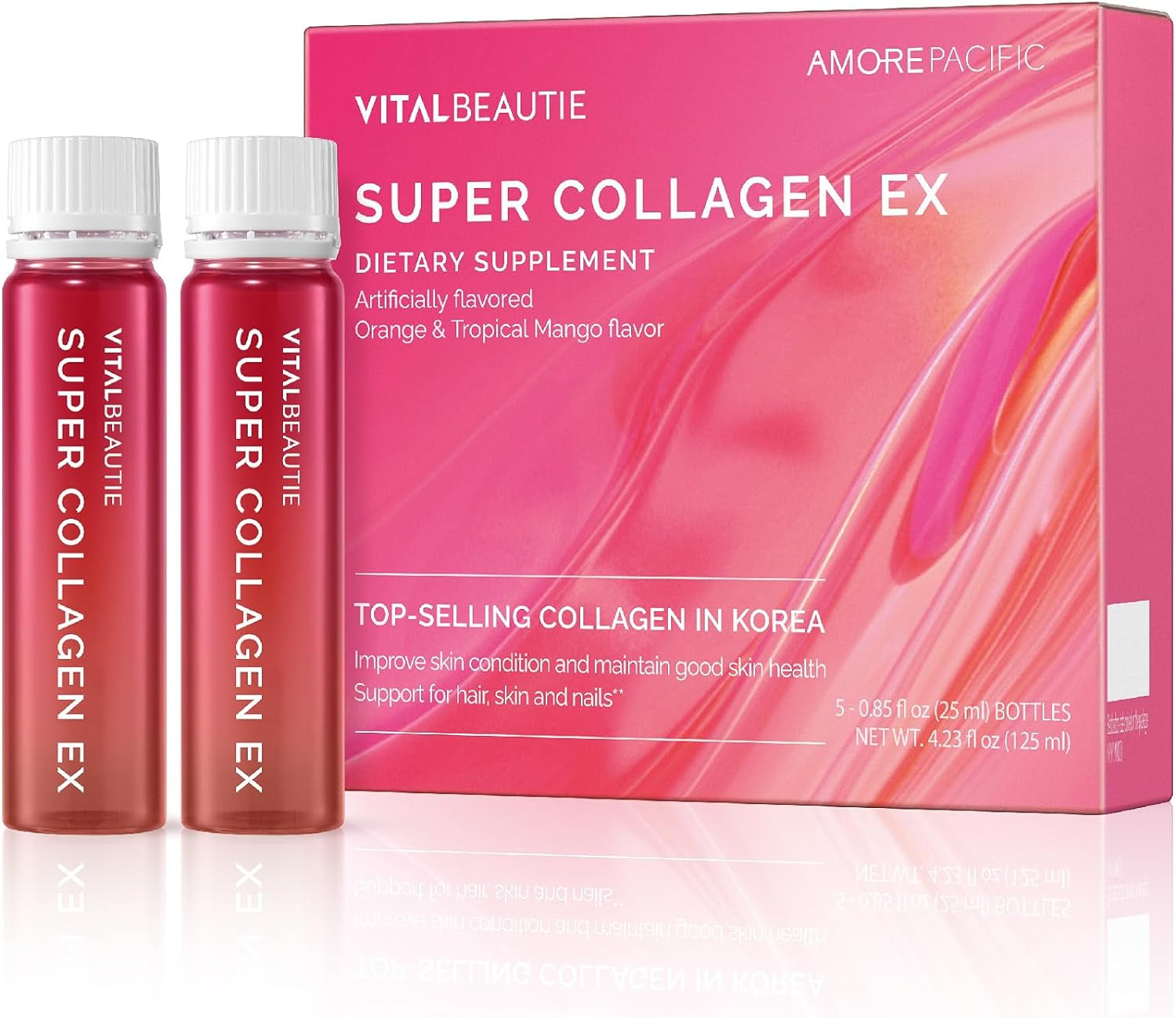 Super Collagen EX (Liquid Marine Collagen) Containing Biotin, Vitamin ...