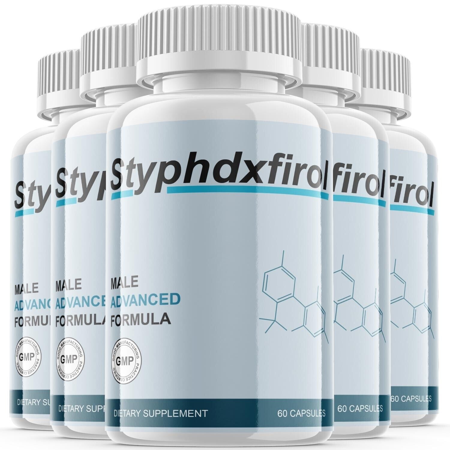Styphdxfirol - Male Virility - 5 Bottles - 300 Capsules – SuppsWorld
