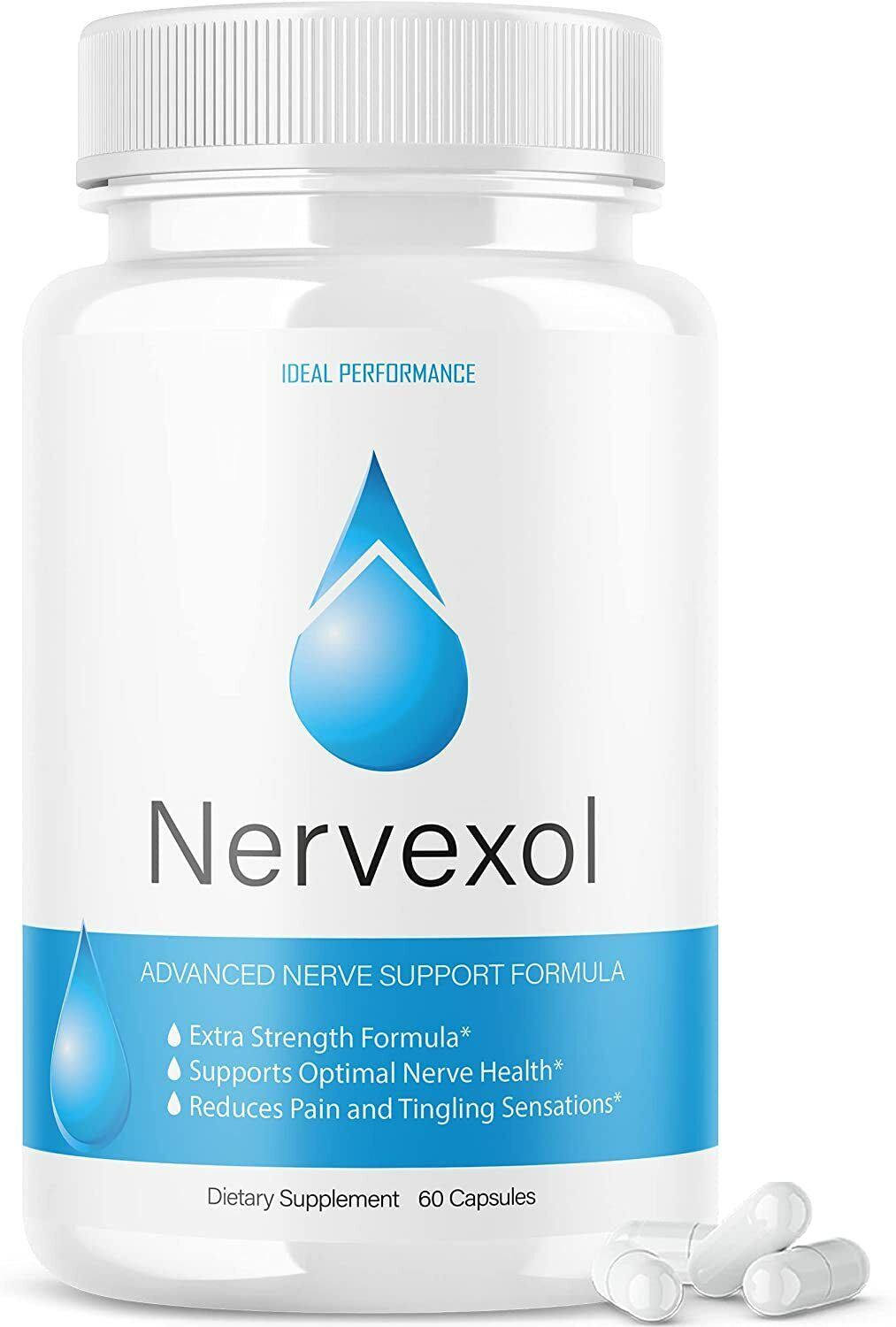 Nervexol for Neuropathy Pain Relief Nerve Support Formula Pills (60 Ca ...