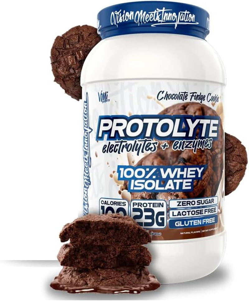 VMI Sports Protolyte Whey Isolate Protein Powder, Chocolate Fudge Cook ...