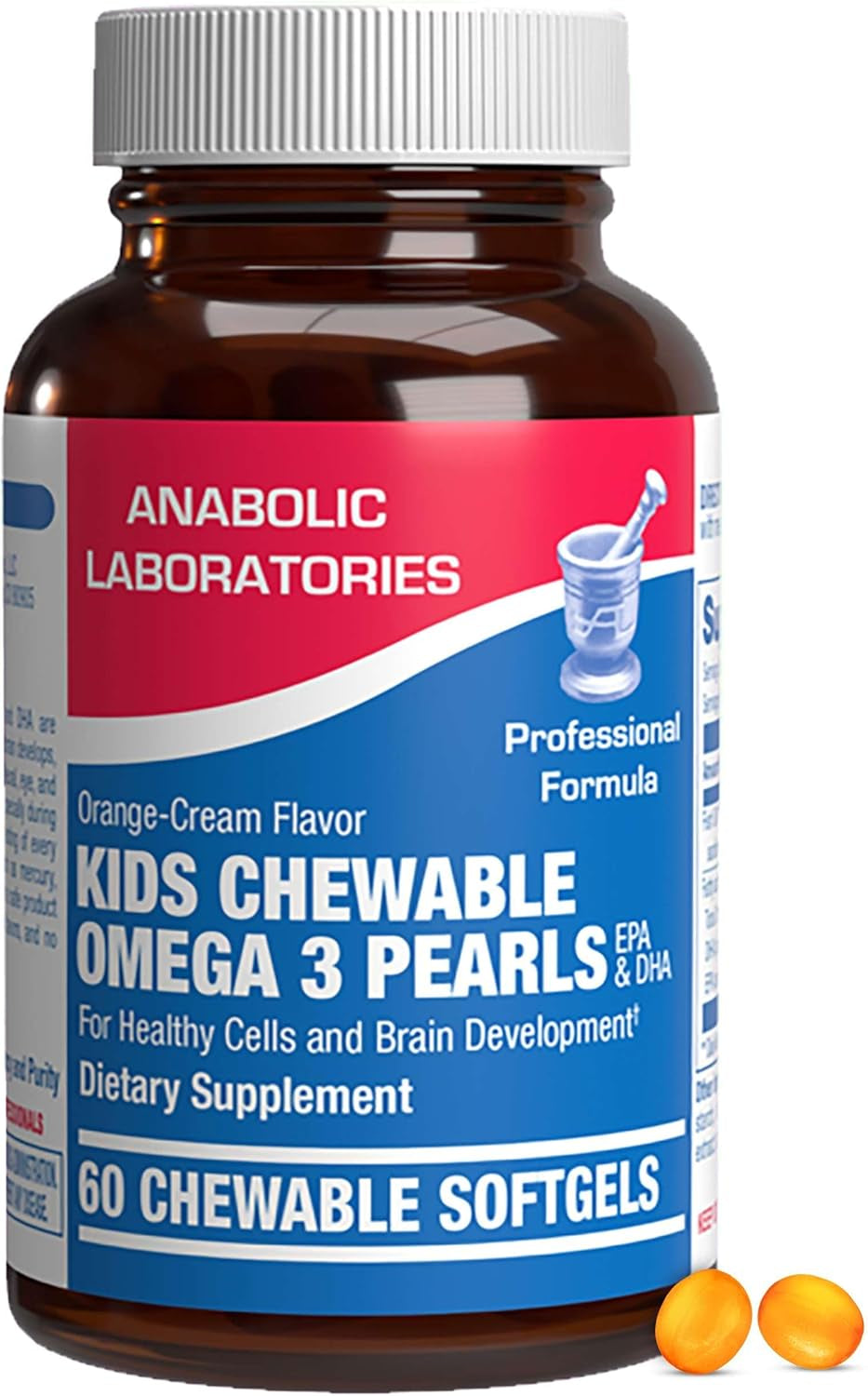 Kids Fish Oil Gummies Omega 3-60 Chewable Omega 3 Softgel Pearls with ...