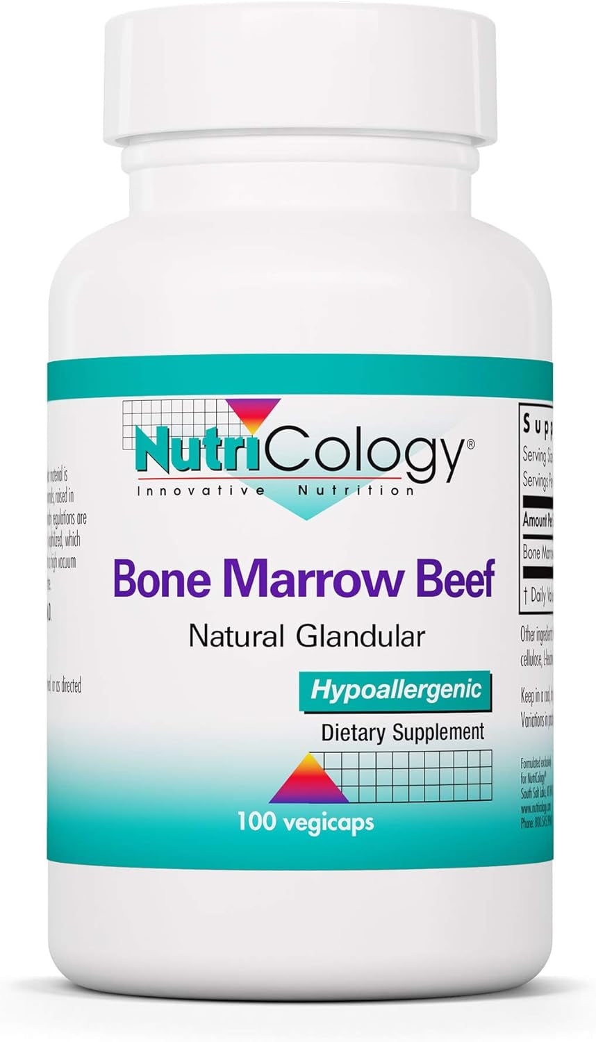 Nutricology Bone Marrow Beef Gland Capsules, 100 Count – SuppsWorld