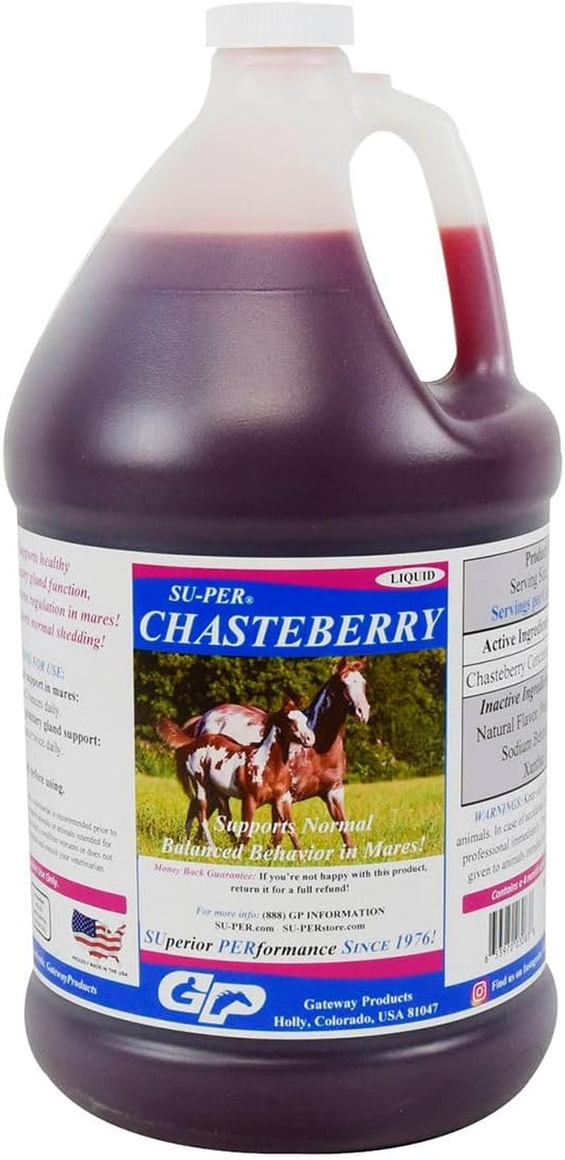 Chasteberry Liquid Supplement for Horses - Supports Hormone Regulation ...