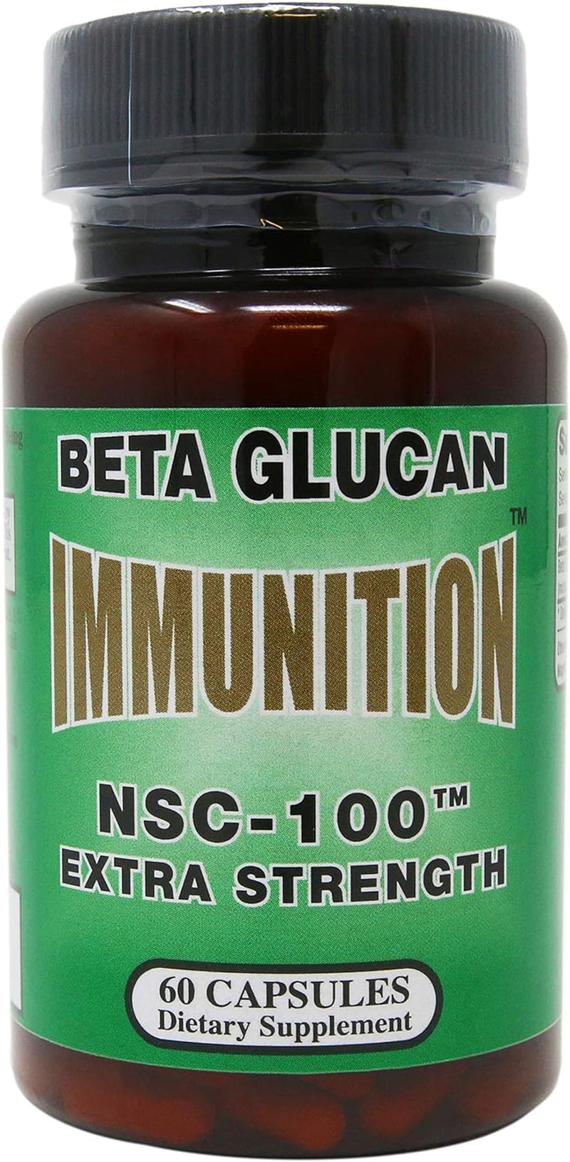 Immunition NSC 100 Beta Glucan Extra Strength 10 Milligrams 60 Capsule ...