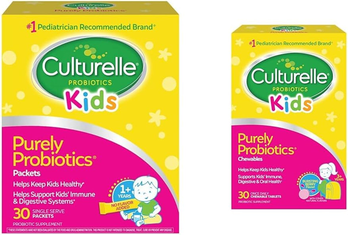 Culturelle Kids Daily Probiotic Supplement & Kids Chewable Daily Probi ...