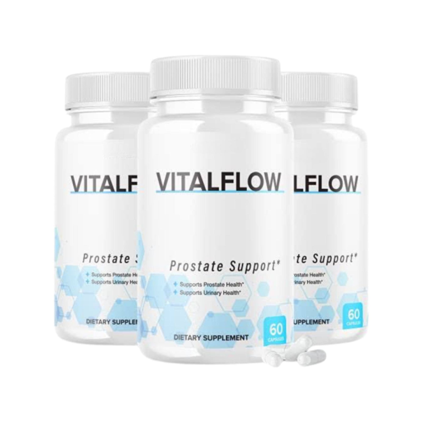 3-Pack Vitalflow All Natural Prostate Support Vital Flow - 180 Capsule ...