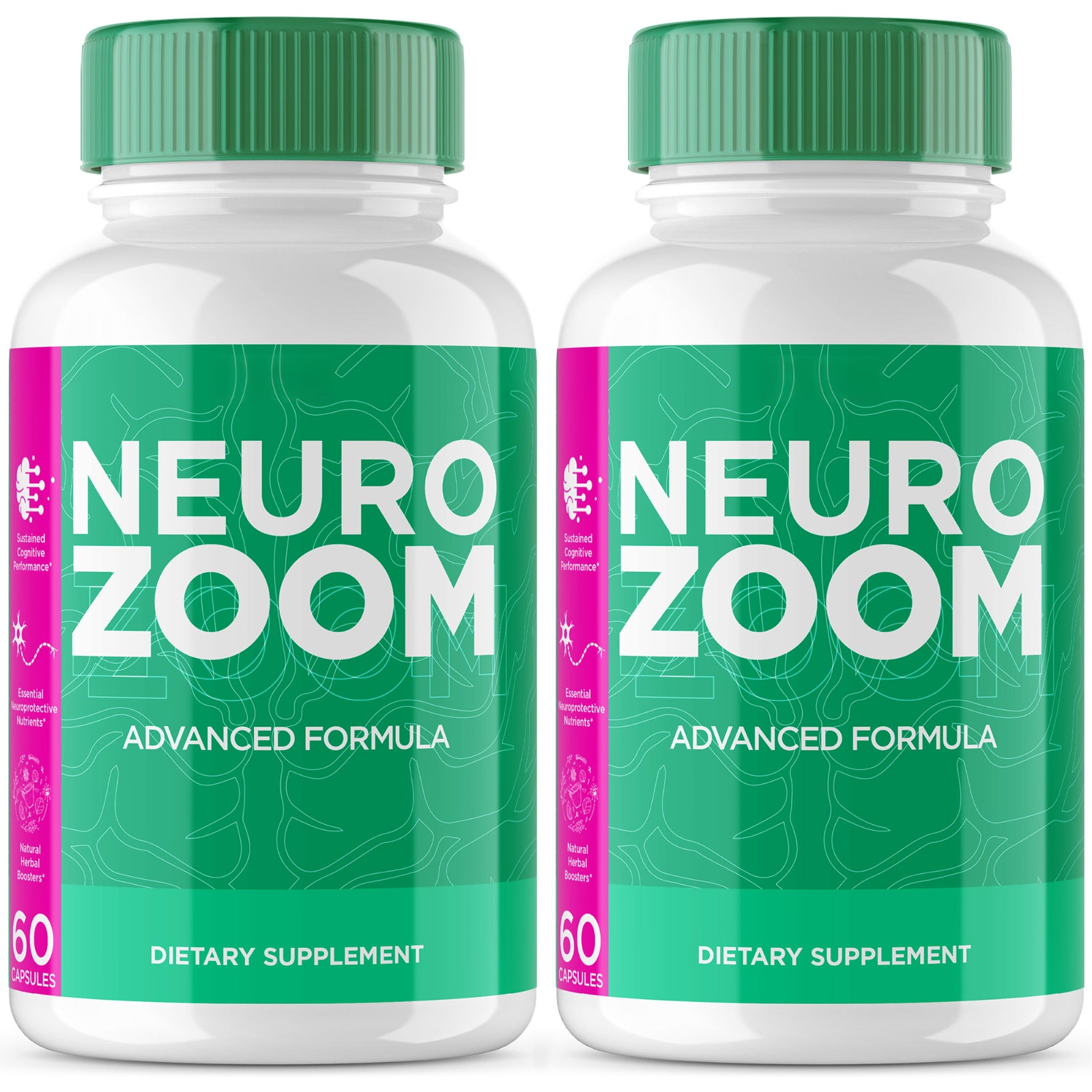 Neurozoom Advanced Brain Support Supplement - Official Formula (2 Pack ...