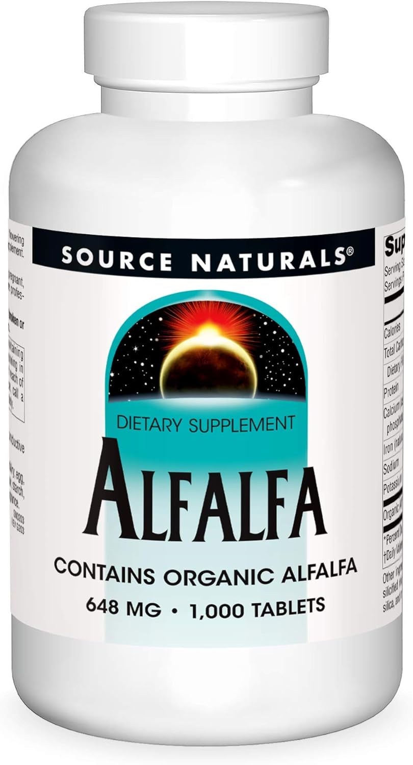 Source Naturals Alfalfa 10 Grain Dietary Supplement - 1000 Tablets – My ...