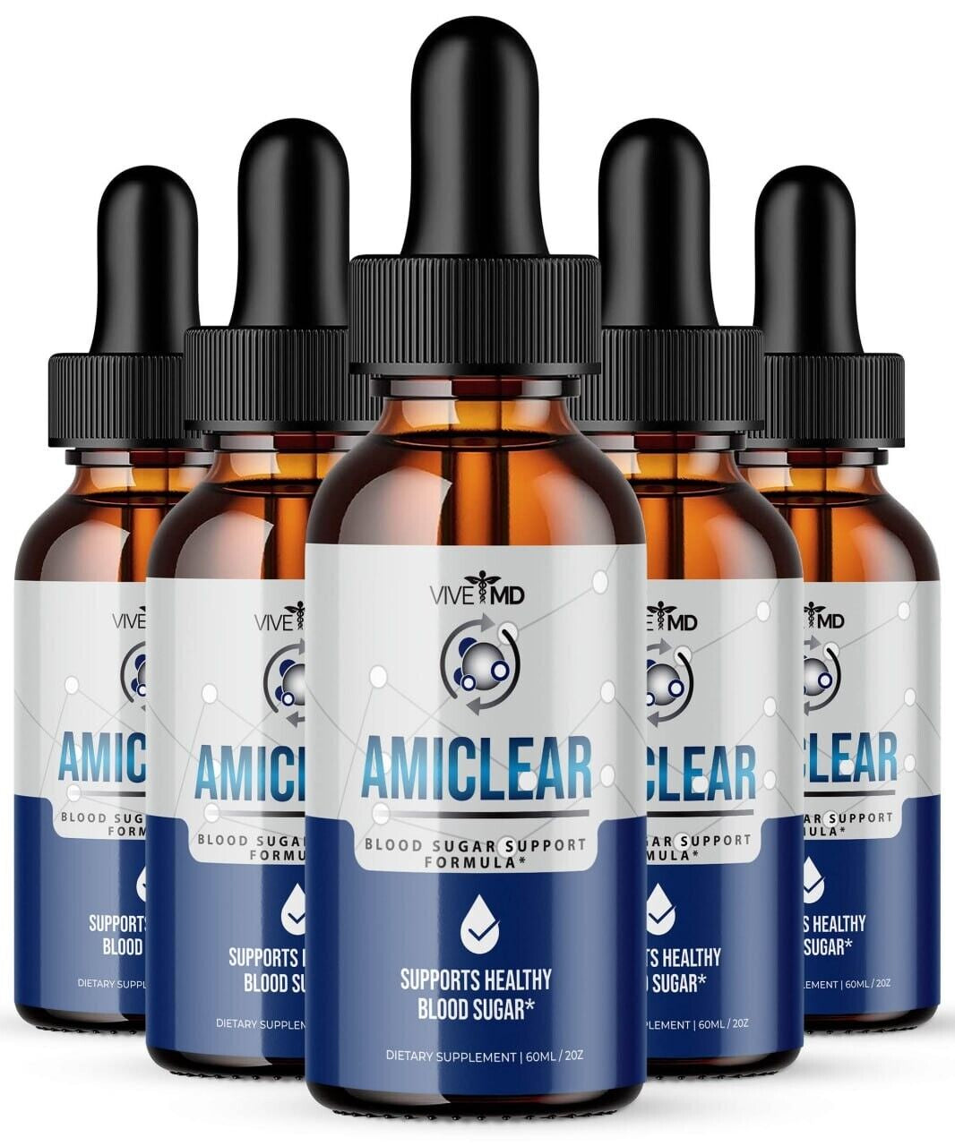 Amiclear Blood Support Dietary Supplement Drops Official Formula (5 Pa ...