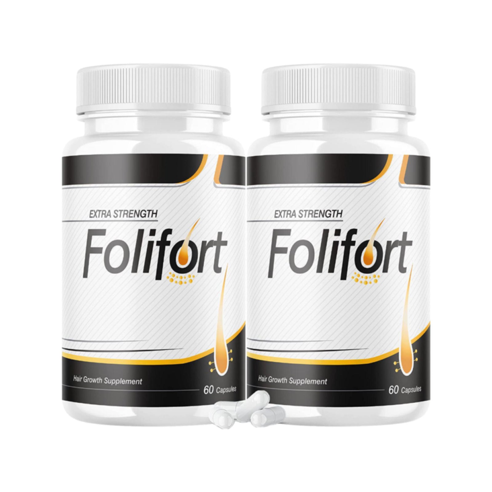 2-Pack Folifort Natural Hair Support Supplement- 120 Capsules – SuppsWorld