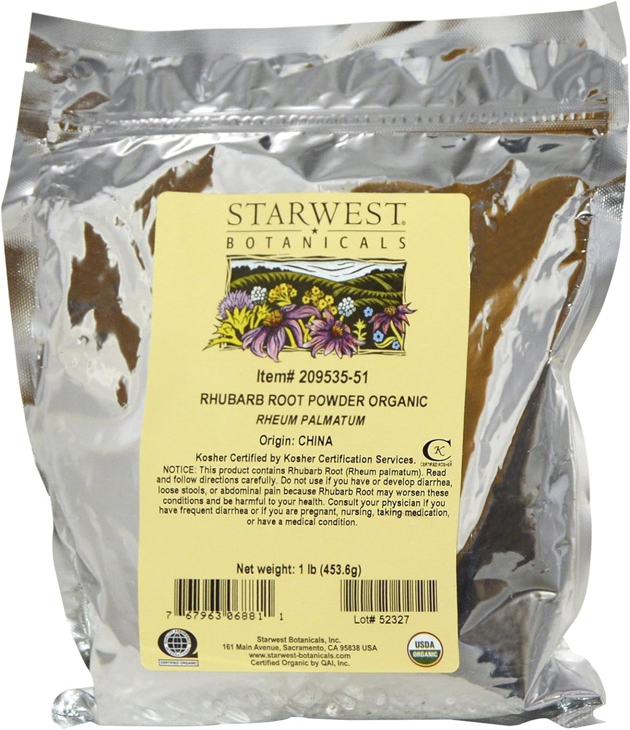 Organic Rhubarb Root Powder 1 Pounds – SuppsWorld